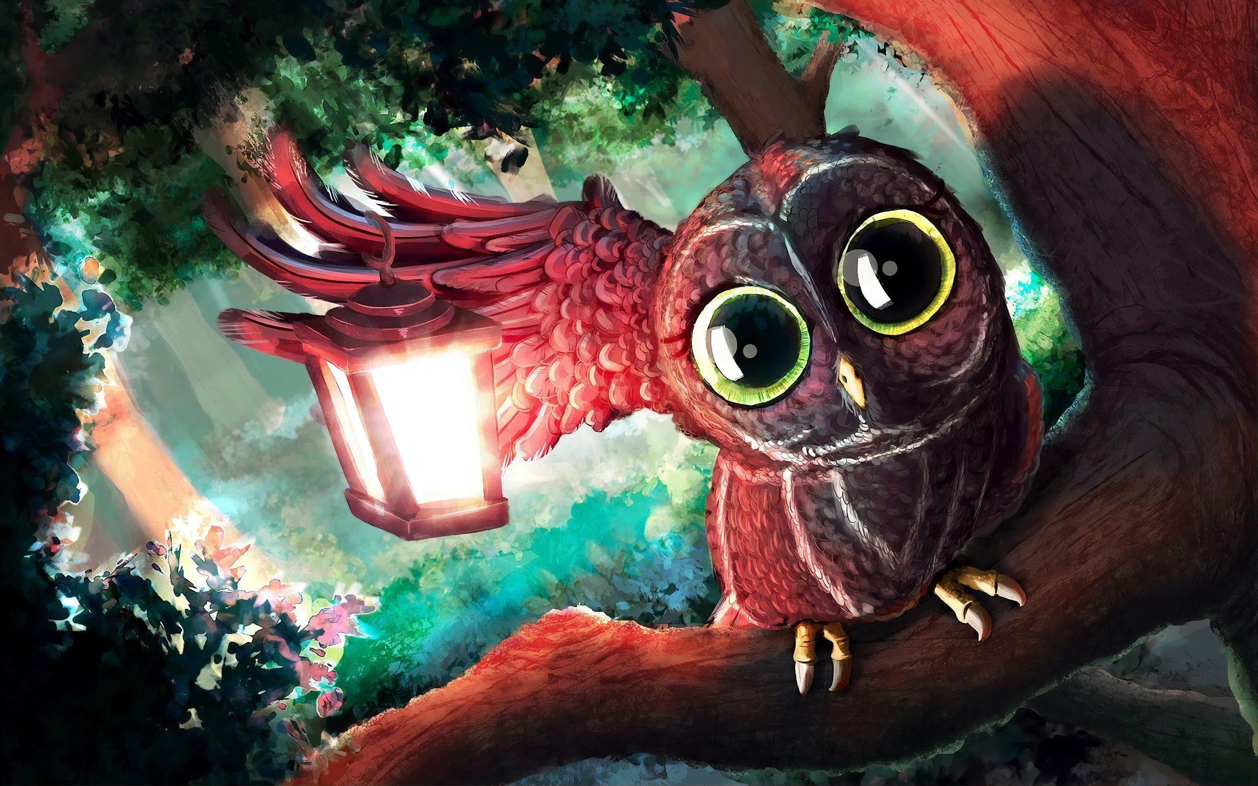 Owl Painting Wallpapers - Top Free Owl Painting Backgrounds ...