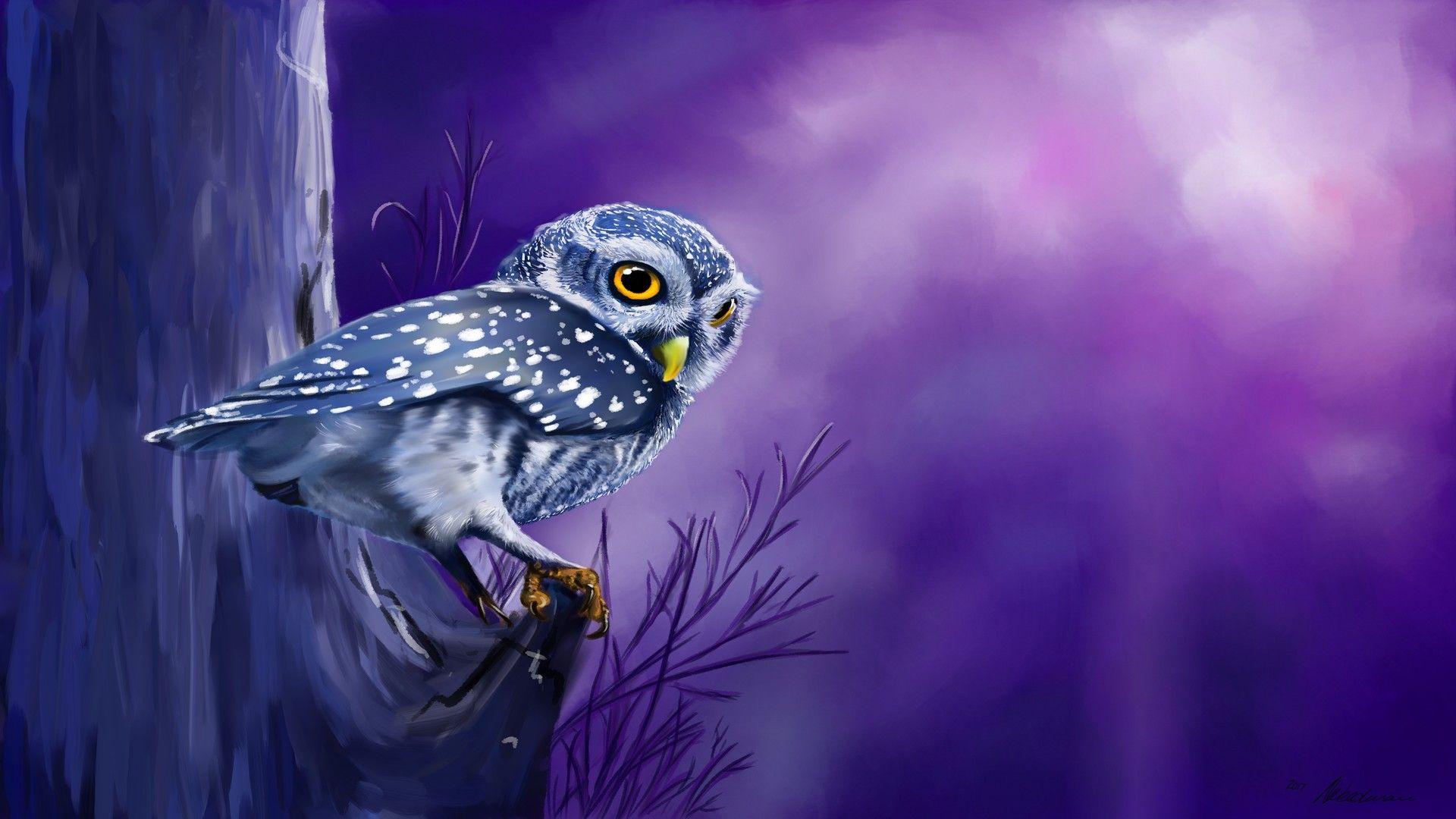 Owl Painting Wallpapers - Top Free Owl Painting Backgrounds ...