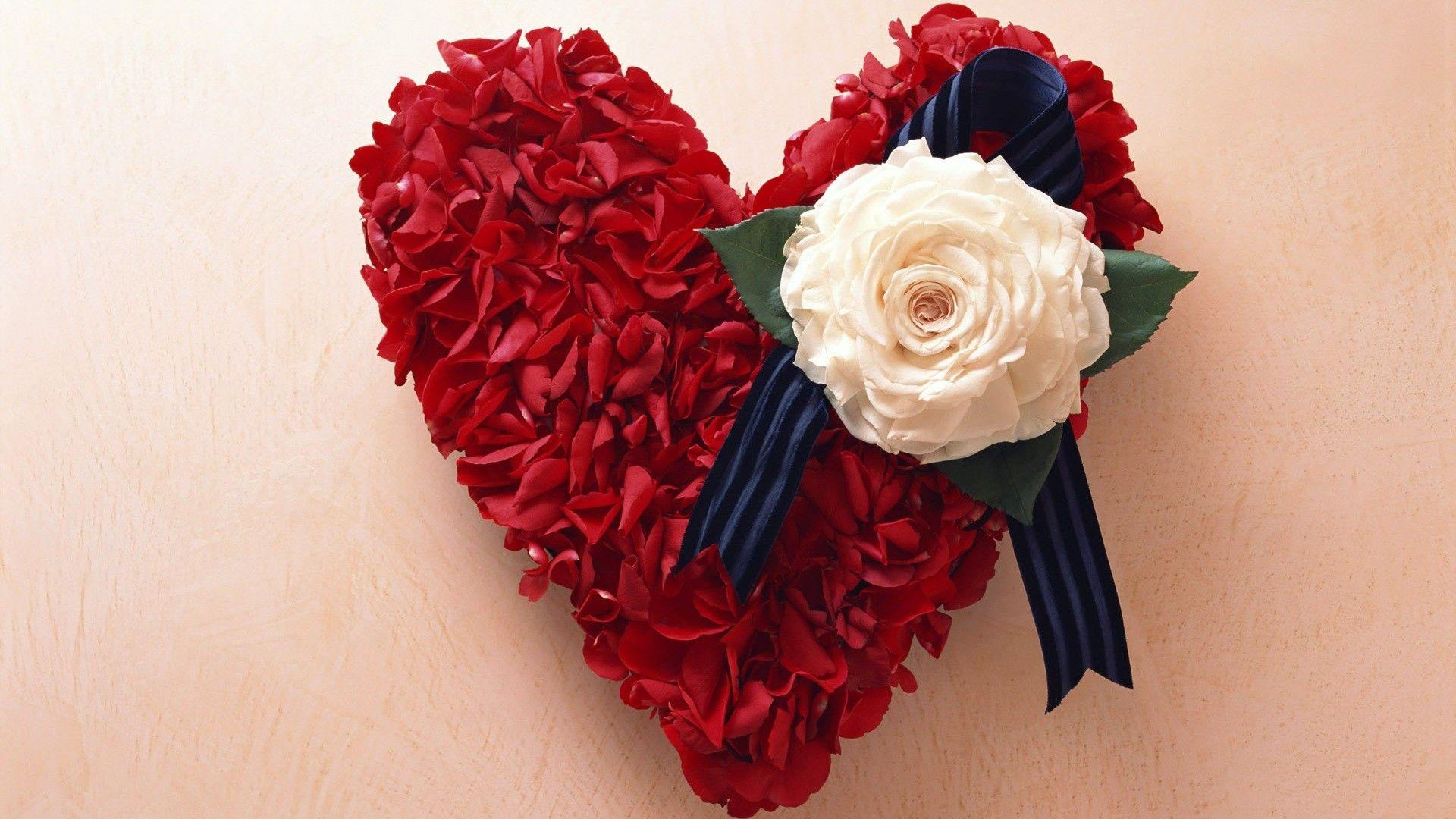 Hearts Flowers Wallpapers - Top Free Hearts Flowers Backgrounds ...