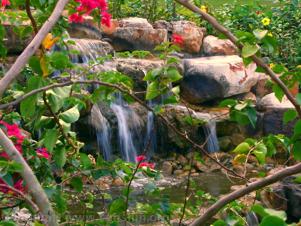 Garden Waterfall Wallpapers - Top Free Garden Waterfall Backgrounds ...