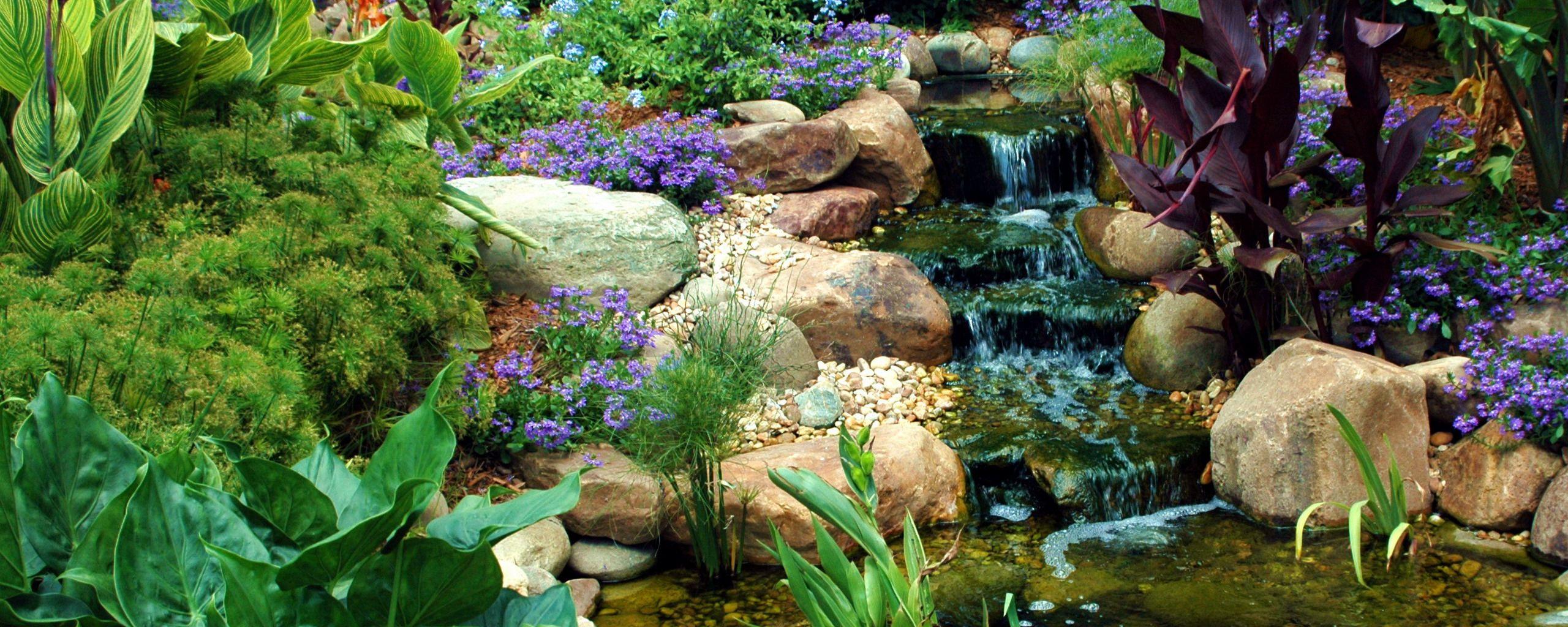 Garden Waterfall Wallpapers - Top Free Garden Waterfall Backgrounds ...