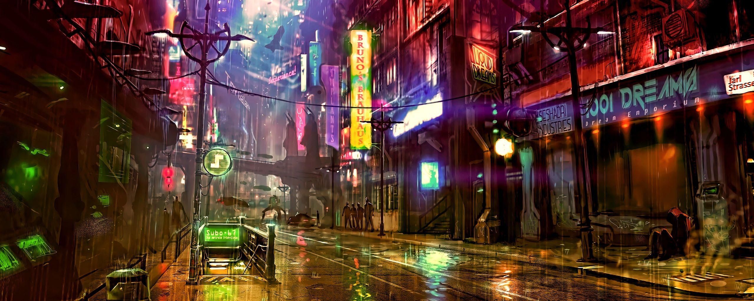 Cyberpunk Dual Monitor Wallpapers - Top Free Cyberpunk Dual Monitor ...