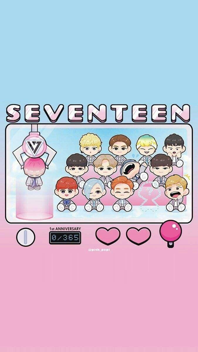 Seventeen Cartoon Wallpapers - Top Free Seventeen Cartoon Backgrounds ...