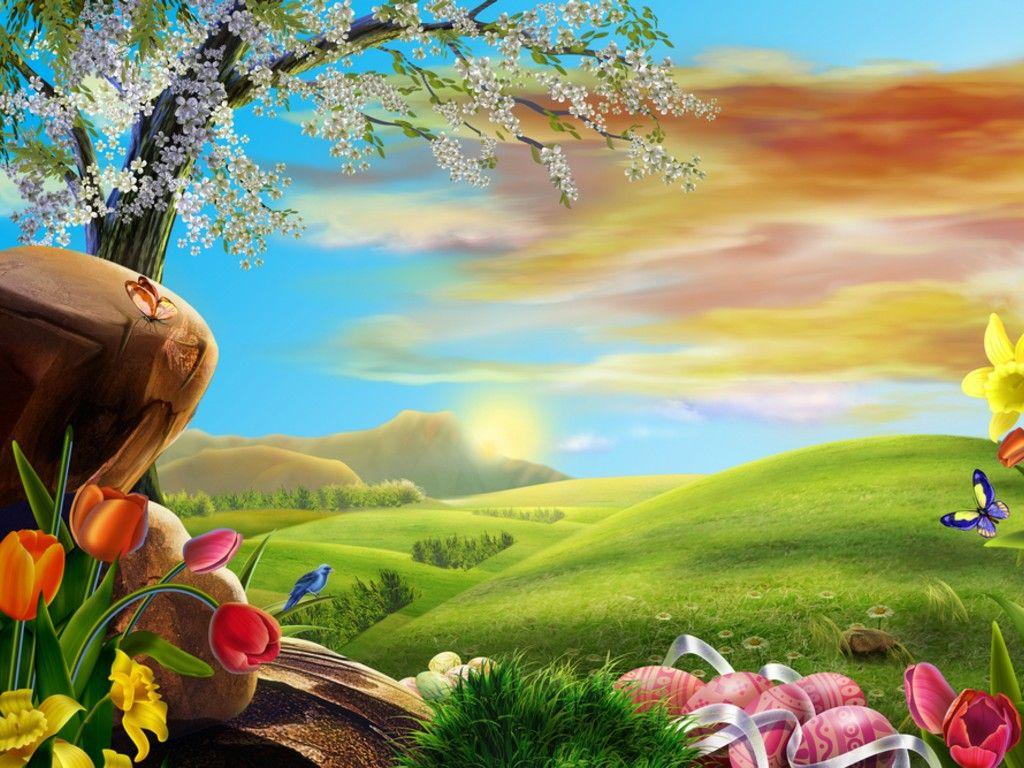 Easter Scenes Wallpapers - Top Free Easter Scenes Backgrounds ...