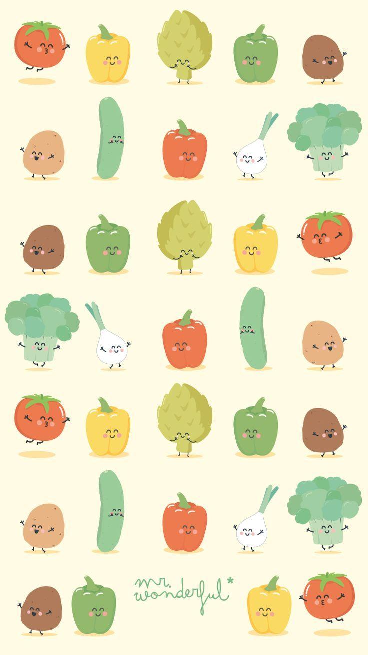 Cute Vegetable Wallpapers - Top Free Cute Vegetable Backgrounds ...