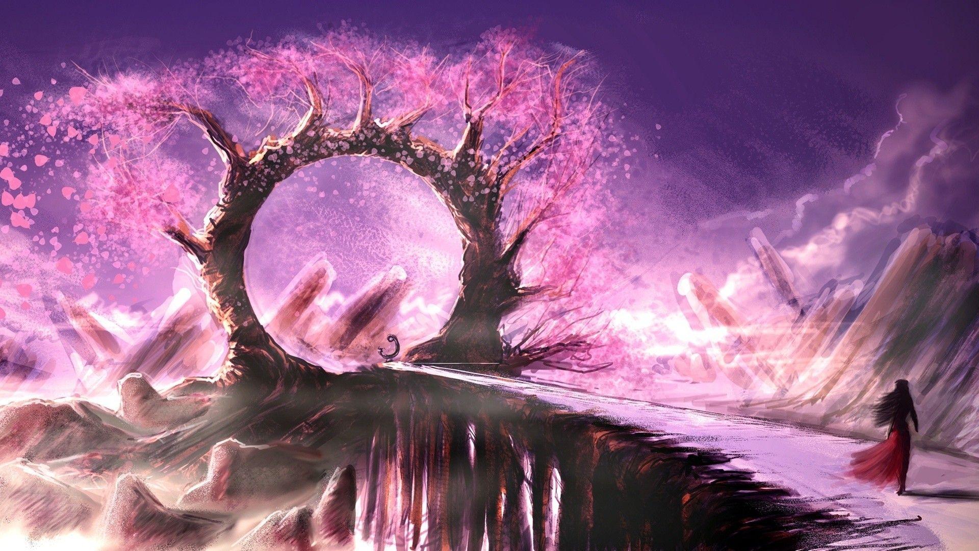 Cherry Tree Art Wallpapers - Top Free Cherry Tree Art Backgrounds ...