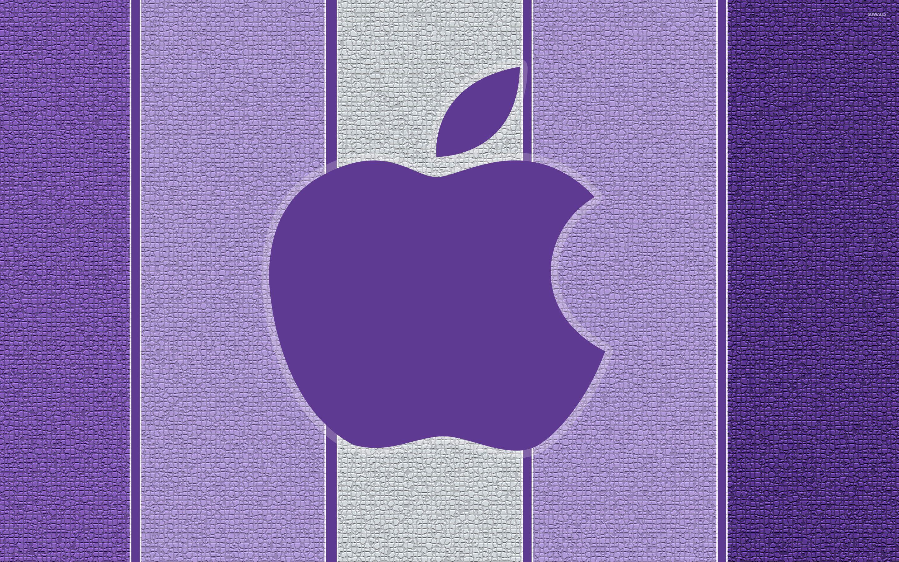 Purple Apple Logo Wallpapers - Top Free Purple Apple Logo Backgrounds ...