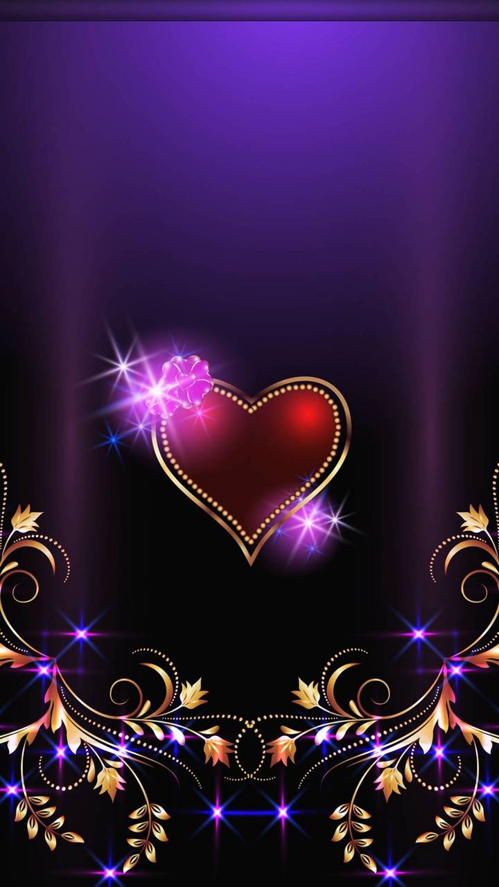 Red and Purple Heart Wallpapers - Top Free Red and Purple Heart ...