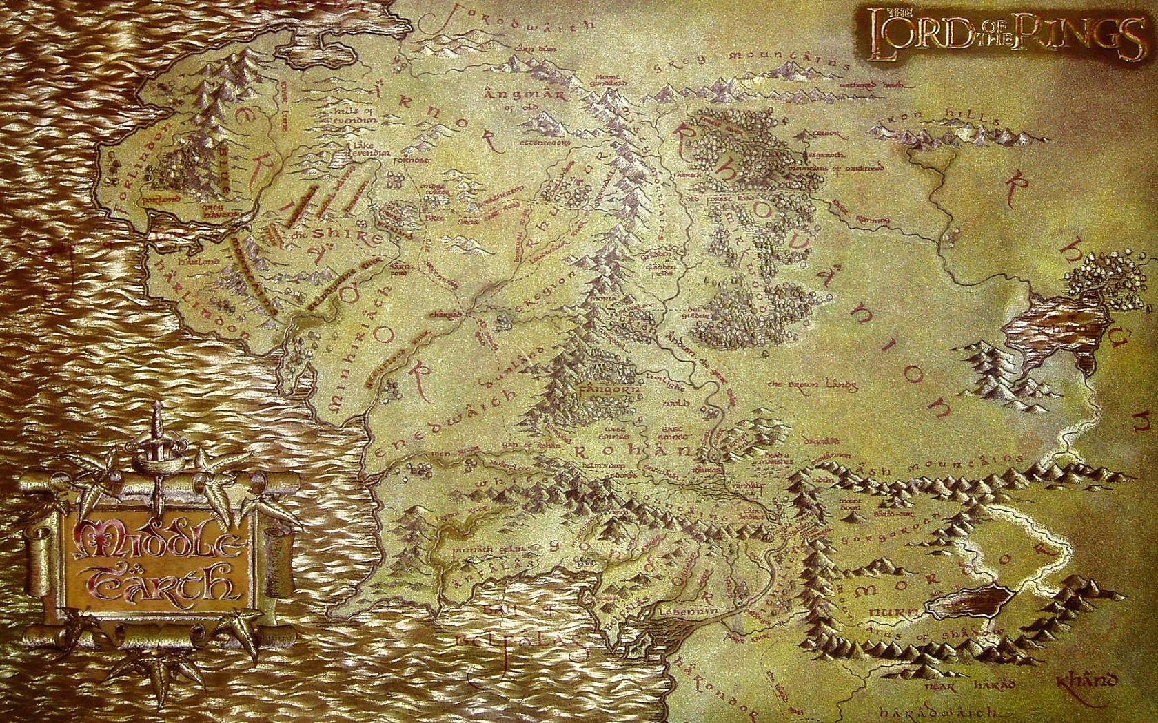 Map of Middle Earth Wallpapers - Top Free Map of Middle Earth ...