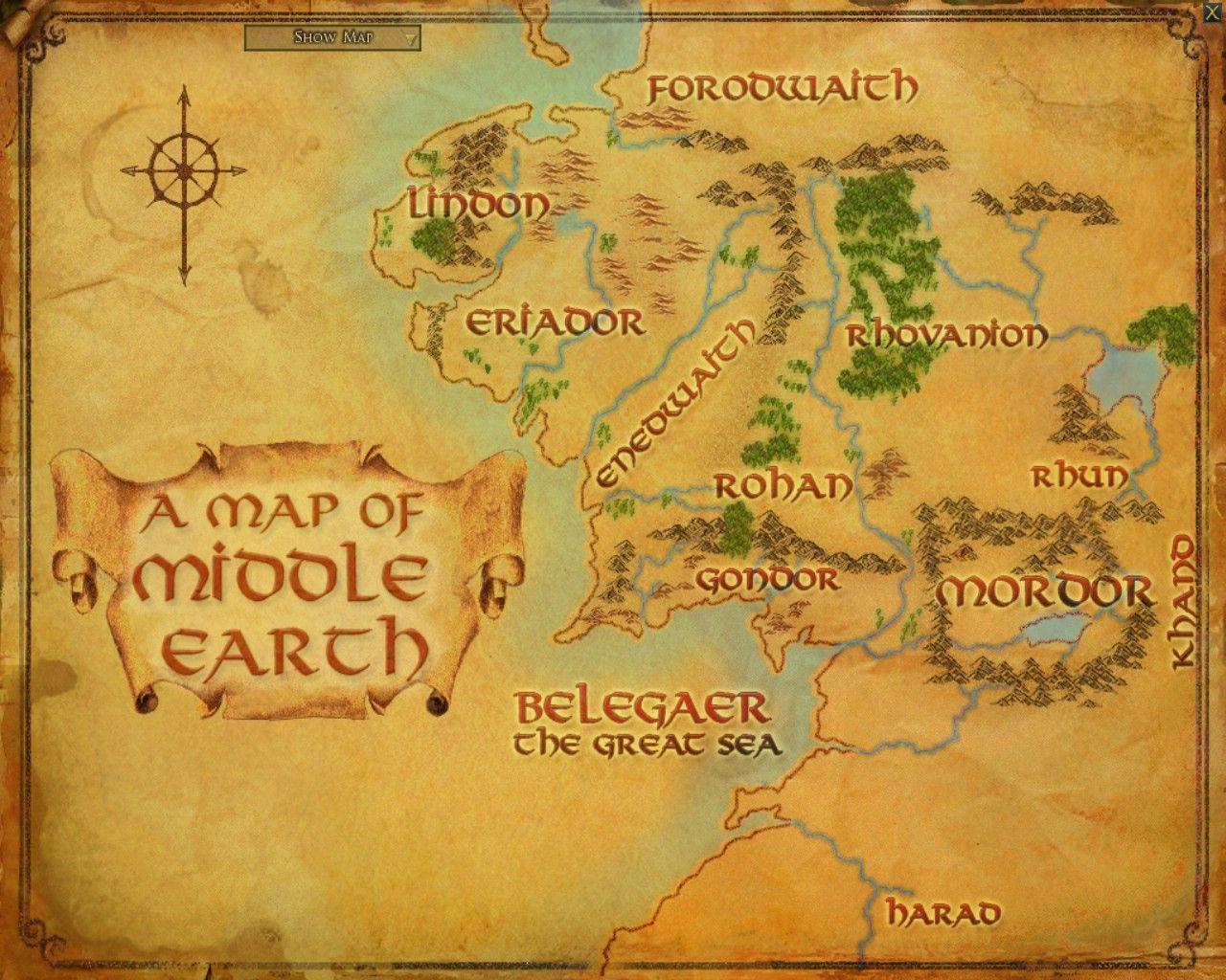 Map of Middle Earth Wallpapers - Top Free Map of Middle Earth ...