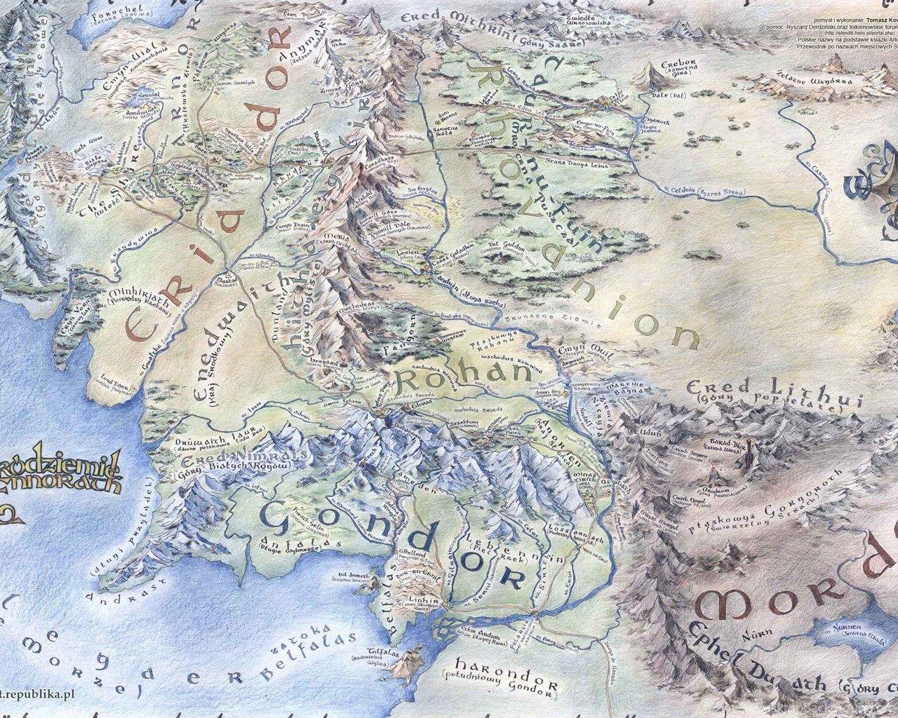 Map of Middle Earth Wallpapers - Top Free Map of Middle Earth ...