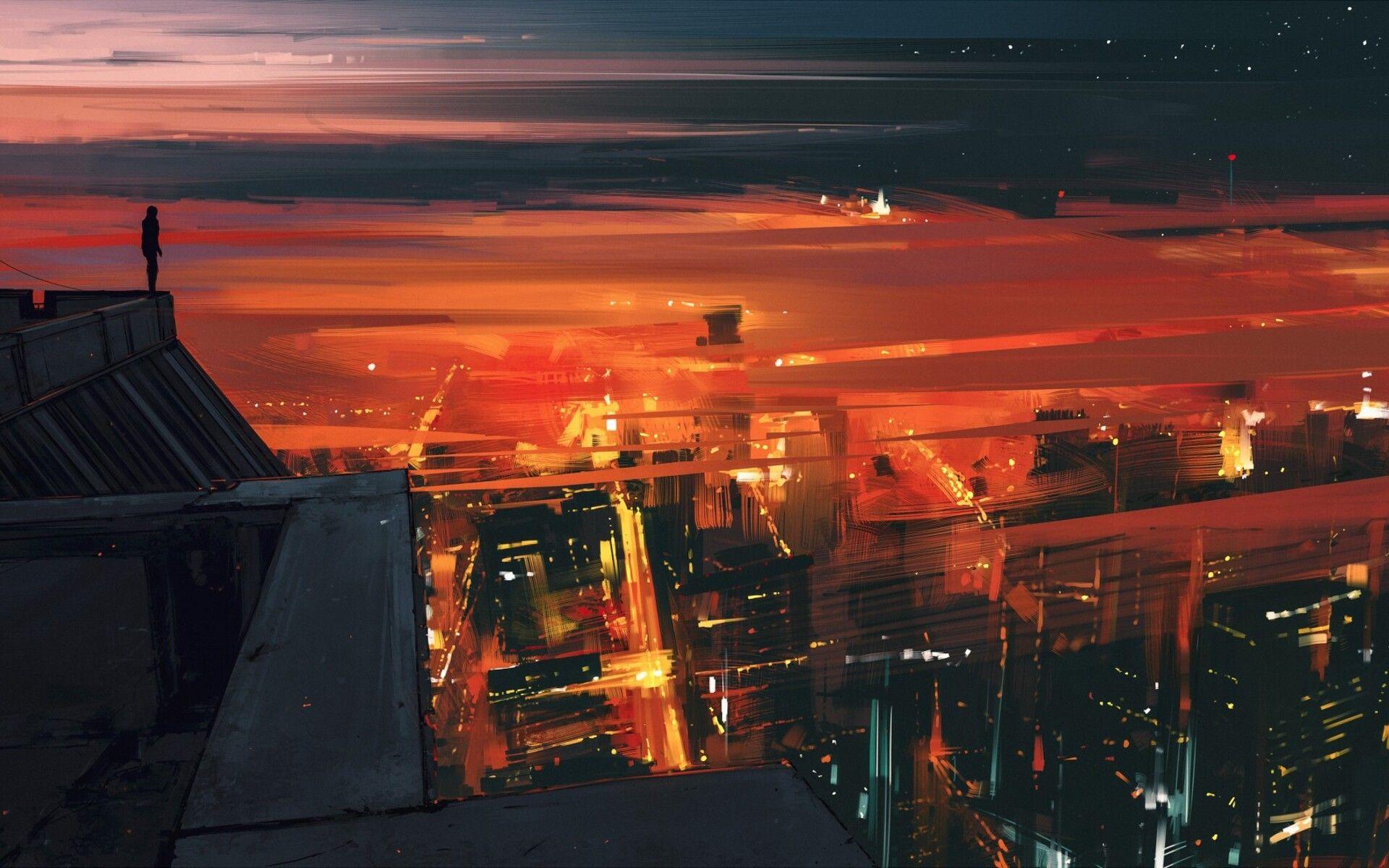 Red Cityscape Wallpapers - Top Free Red Cityscape Backgrounds ...