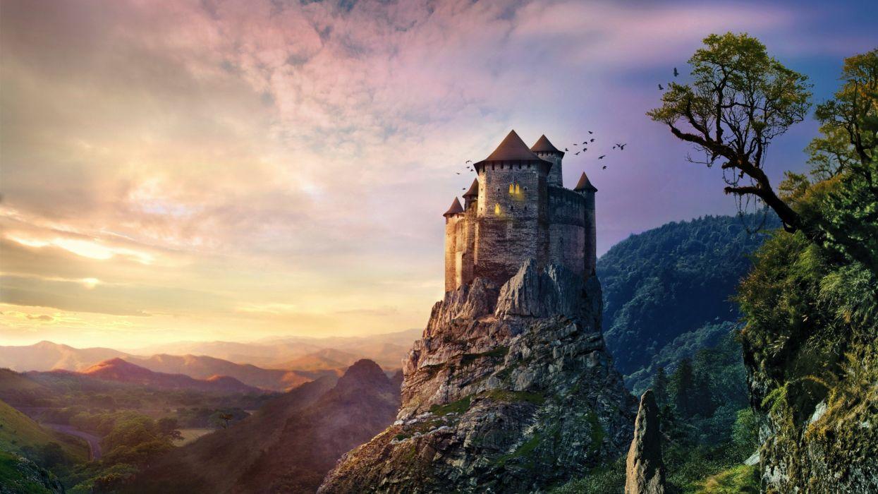 Castle Landscape Wallpapers - Top Free Castle Landscape Backgrounds ...
