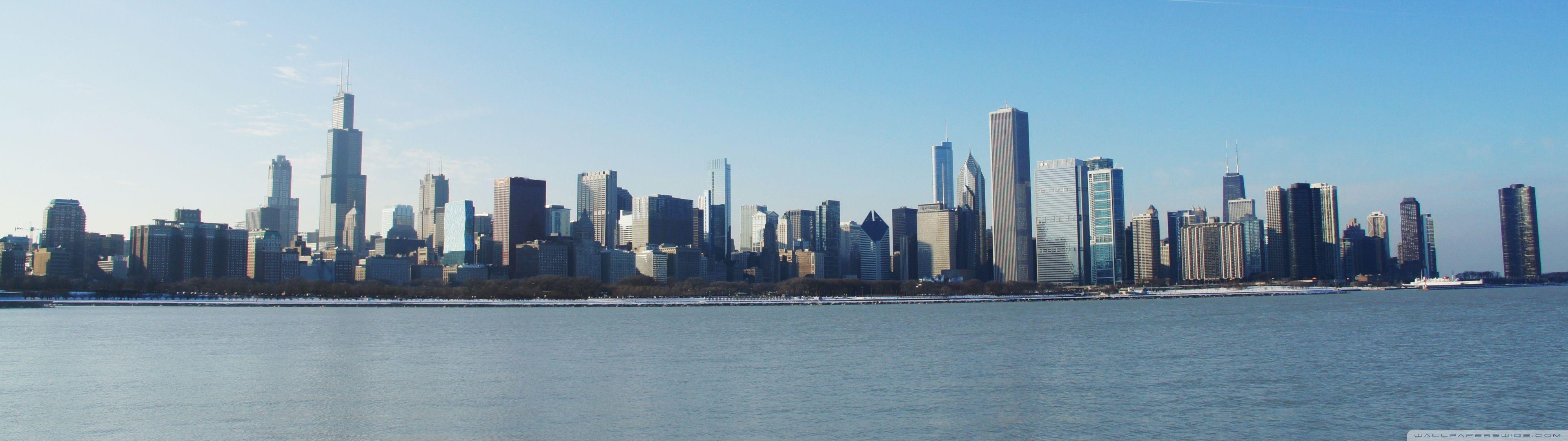 Double Monitor Wallpaper Chicago