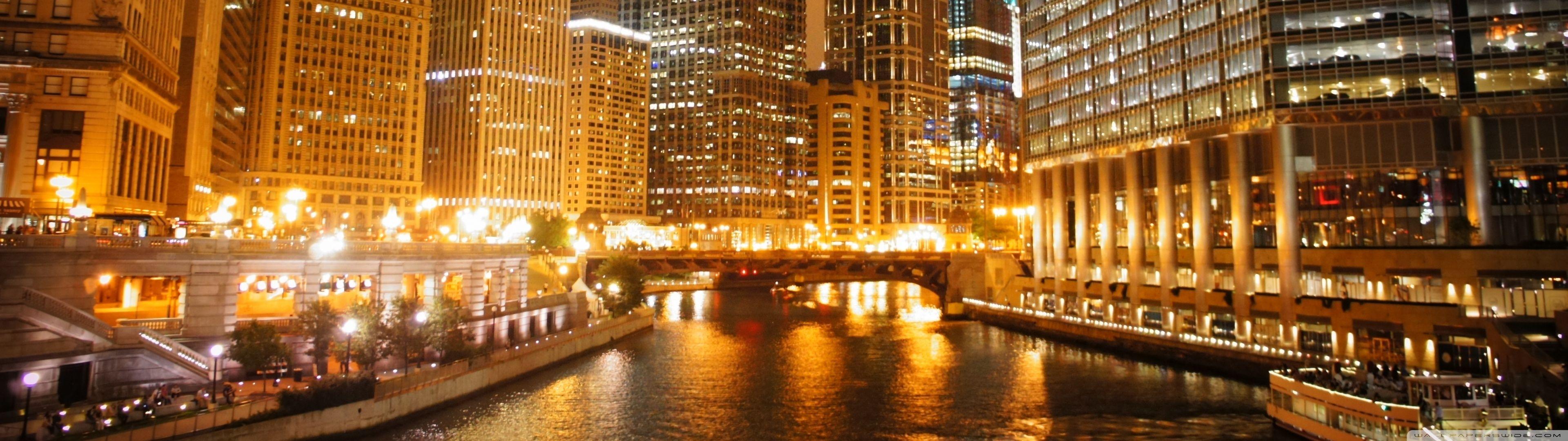 Double Monitor Wallpaper Chicago