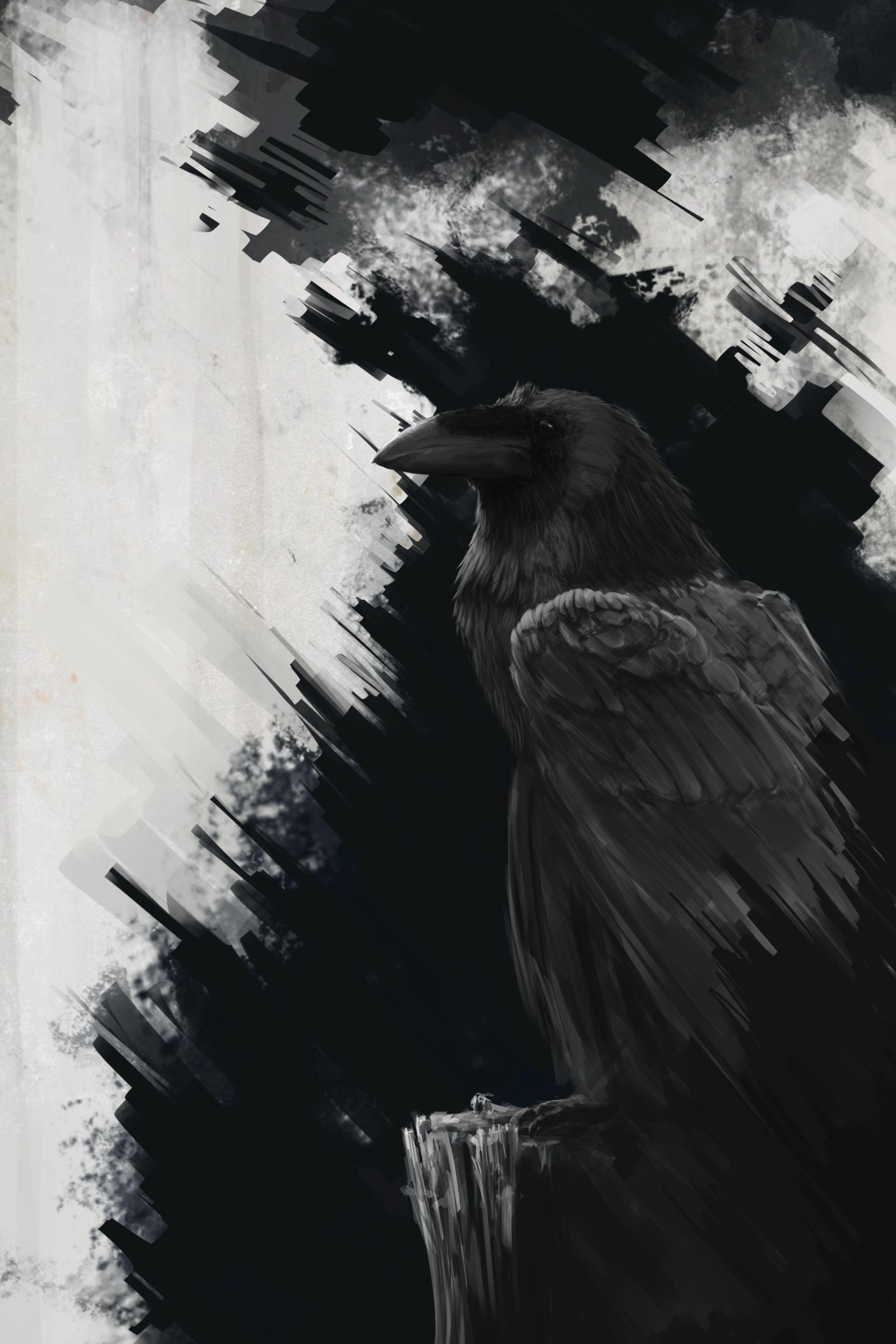 Raven Art Wallpapers - Top Free Raven Art Backgrounds - WallpaperAccess