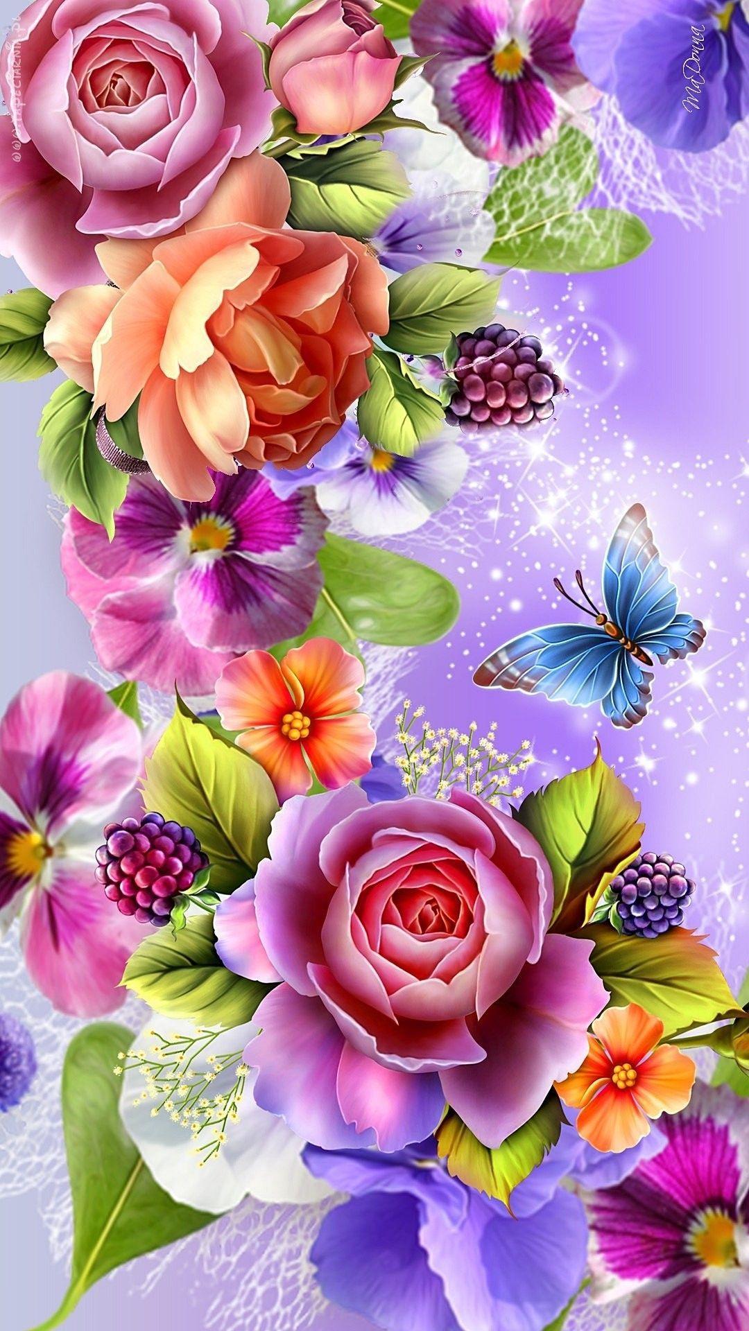 Colorful Flower Art Wallpapers - Top Free Colorful Flower Art ...