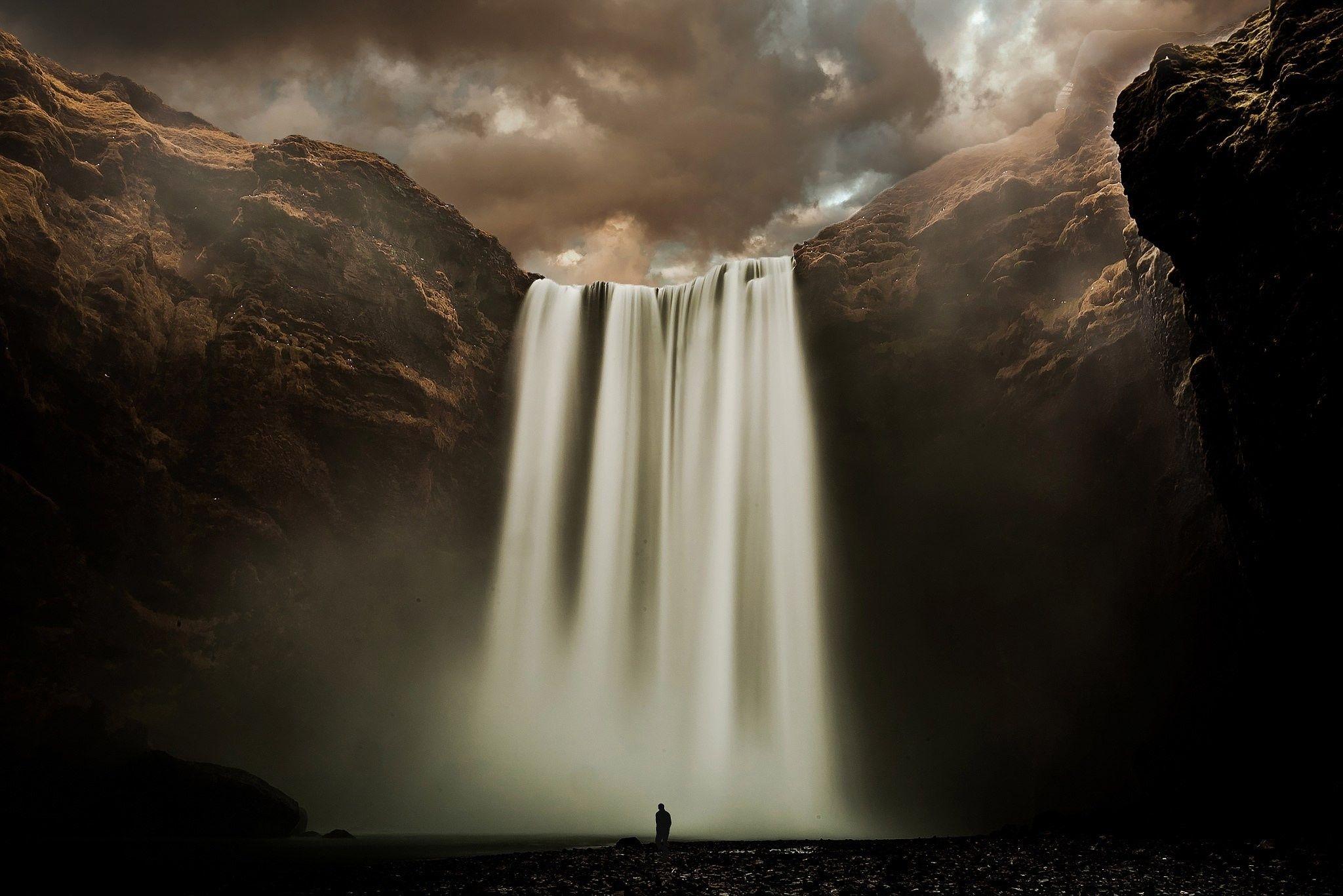 Dark Waterfall Wallpapers - Top Free Dark Waterfall Backgrounds ...