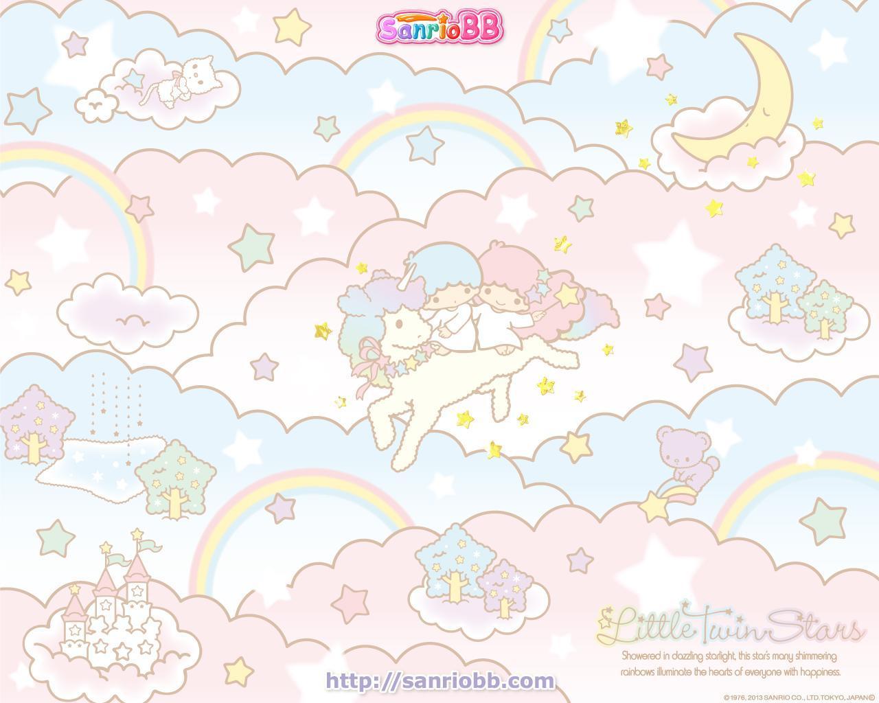 Little Twin Stars Wallpaper