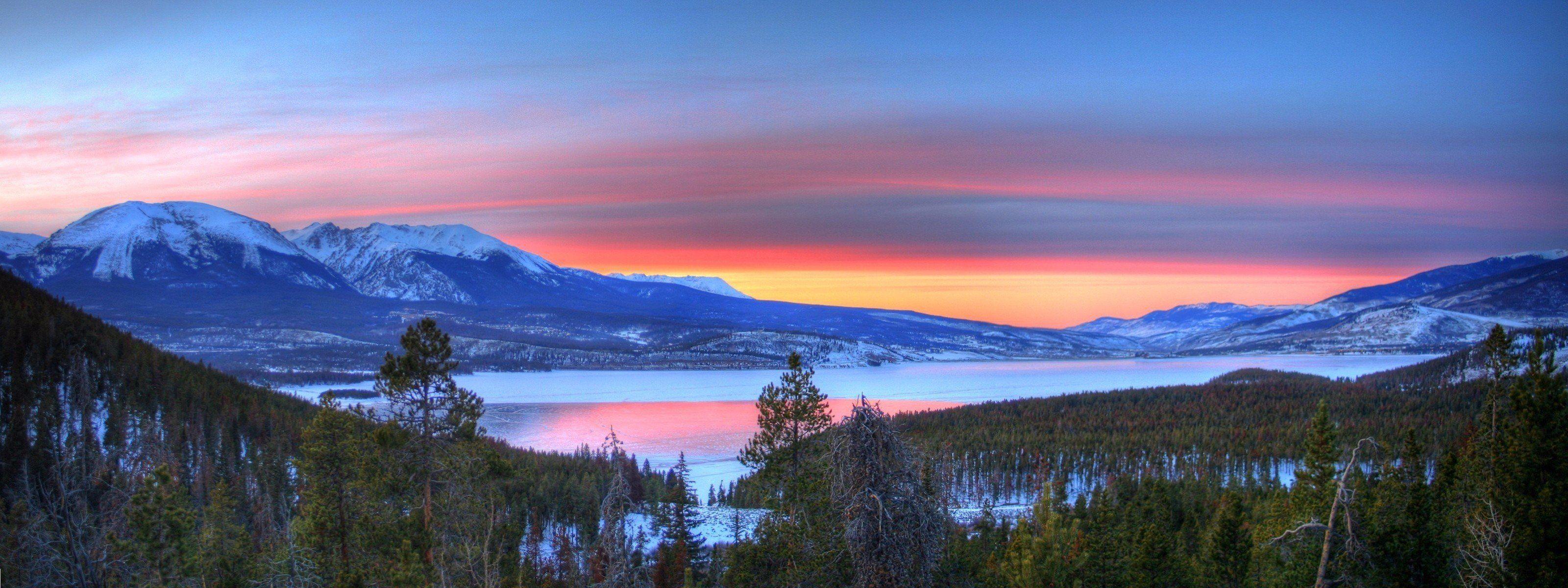 Winter Mountain Sunset Wallpapers - Top Free Winter Mountain Sunset ...