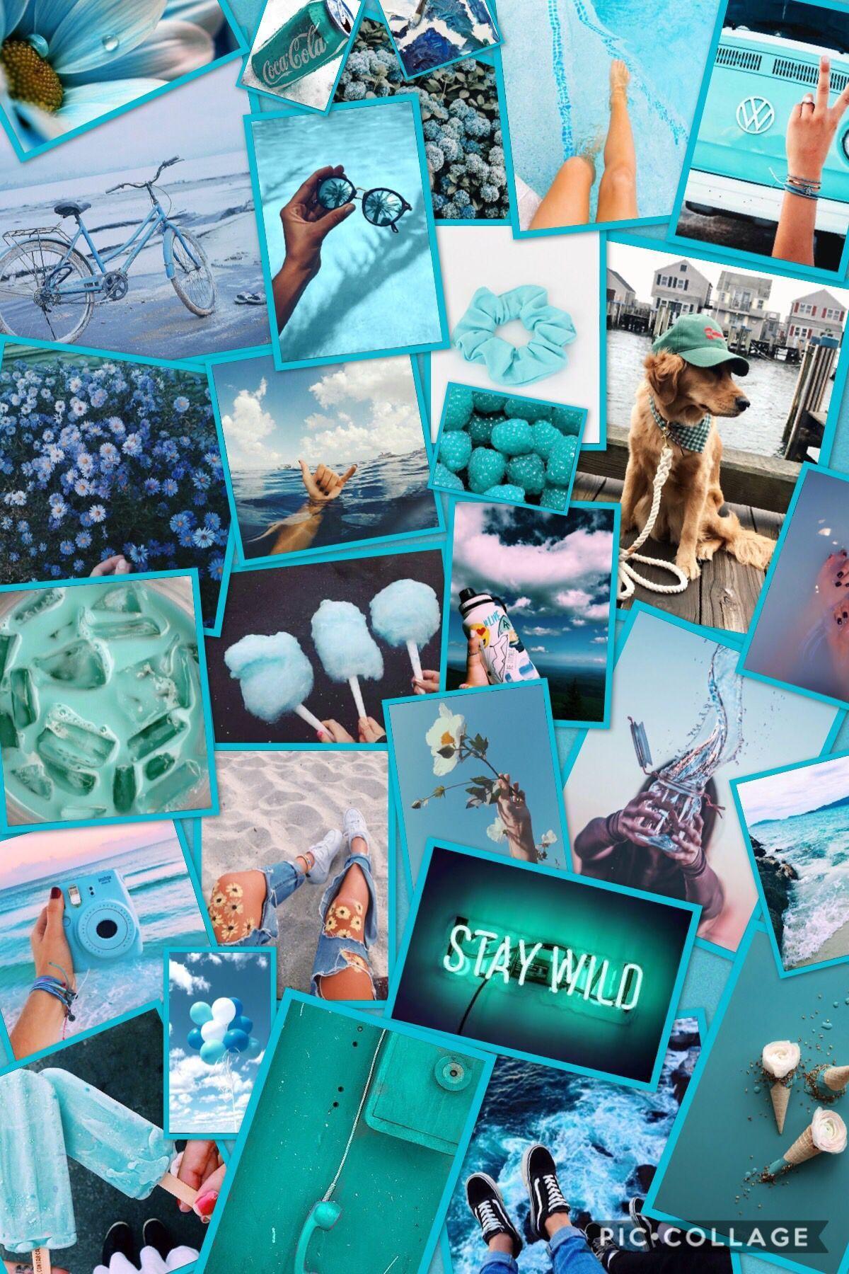 Aesthetic Blue Collage Wallpapers - Top Free Aesthetic Blue Collage ...