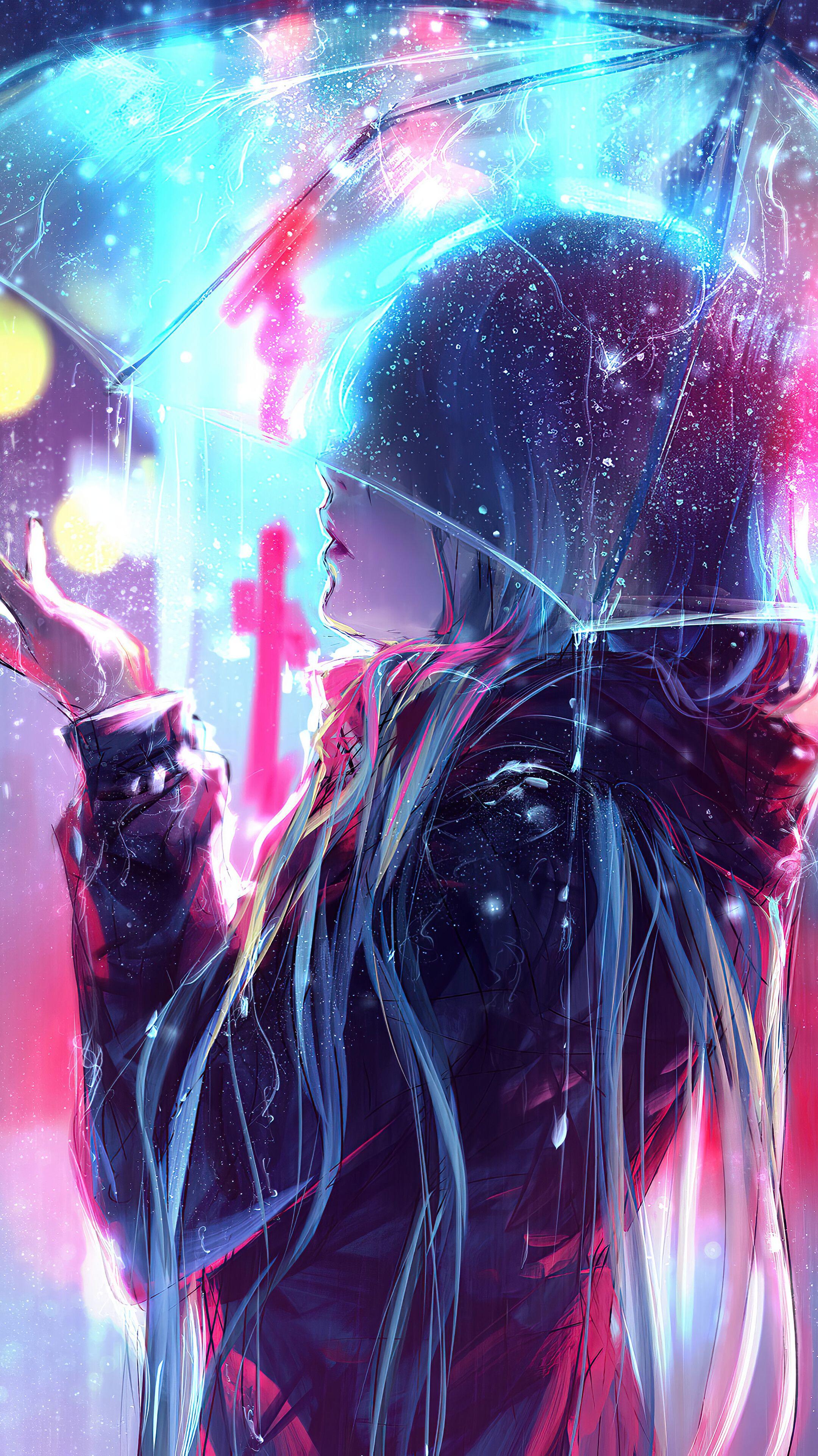 Anime Girl Night Wallpapers Top Free Anime Girl Night Backgrounds Wallpaperaccess