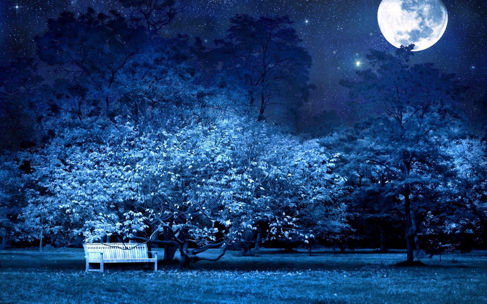 Blue Night Desktop Wallpapers - Top Free Blue Night Desktop Backgrounds ...
