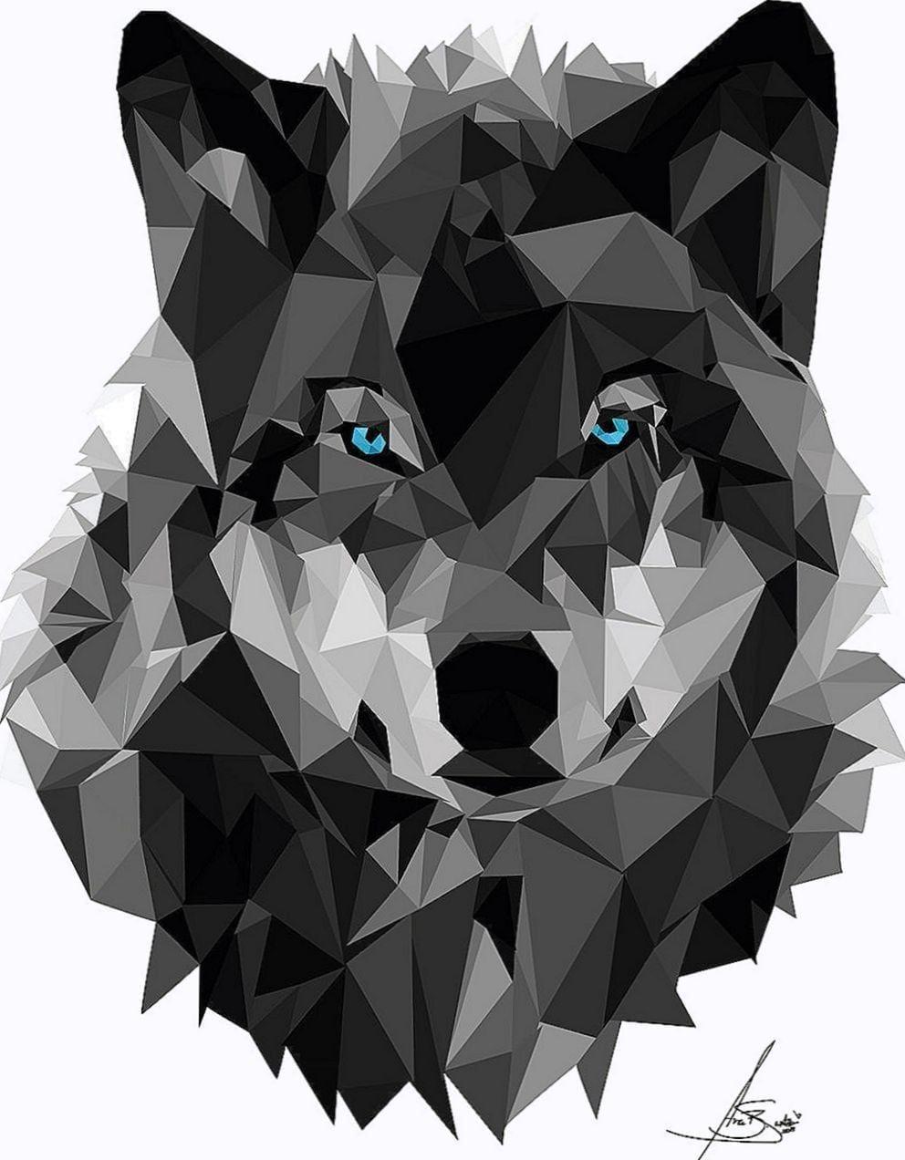 Geometric Animal Wolf Wallpapers - Top Free Geometric Animal Wolf ...