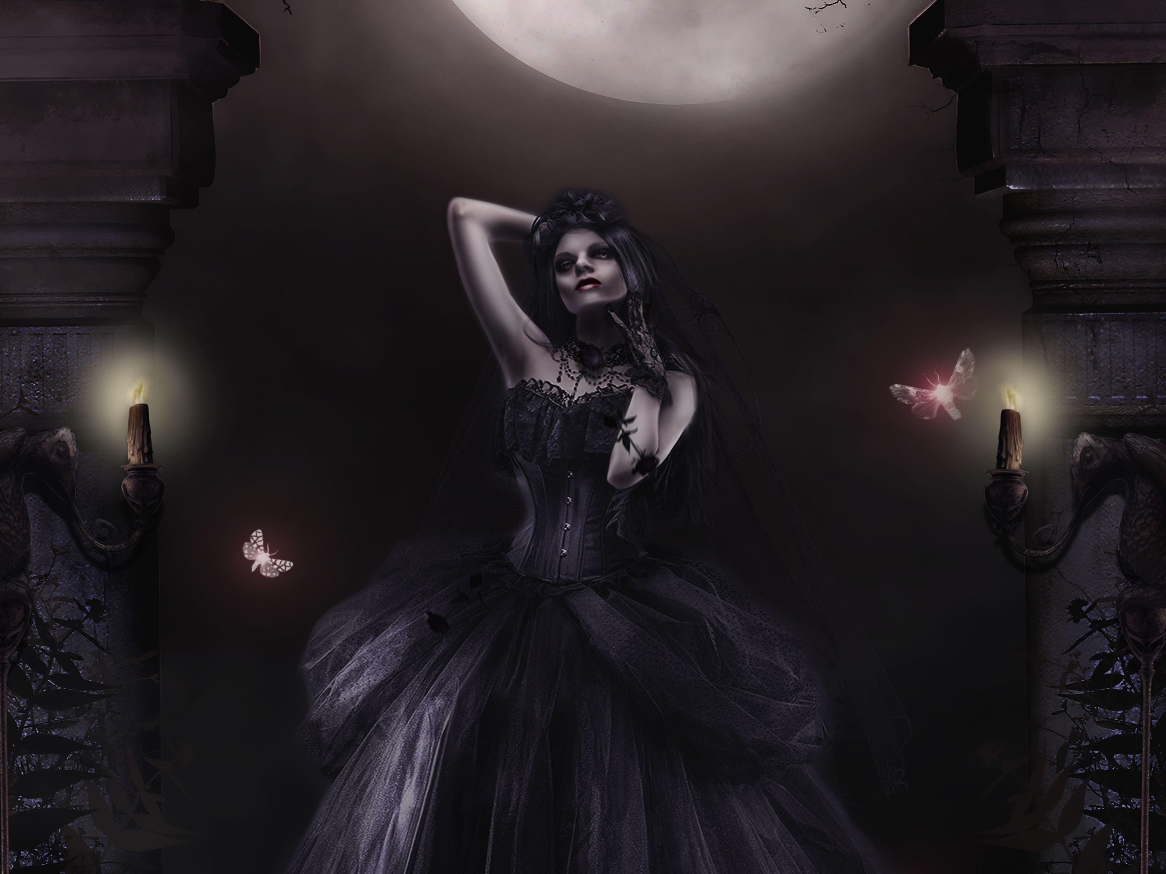 Gothic Moon Wallpapers - Top Free Gothic Moon Backgrounds - WallpaperAccess