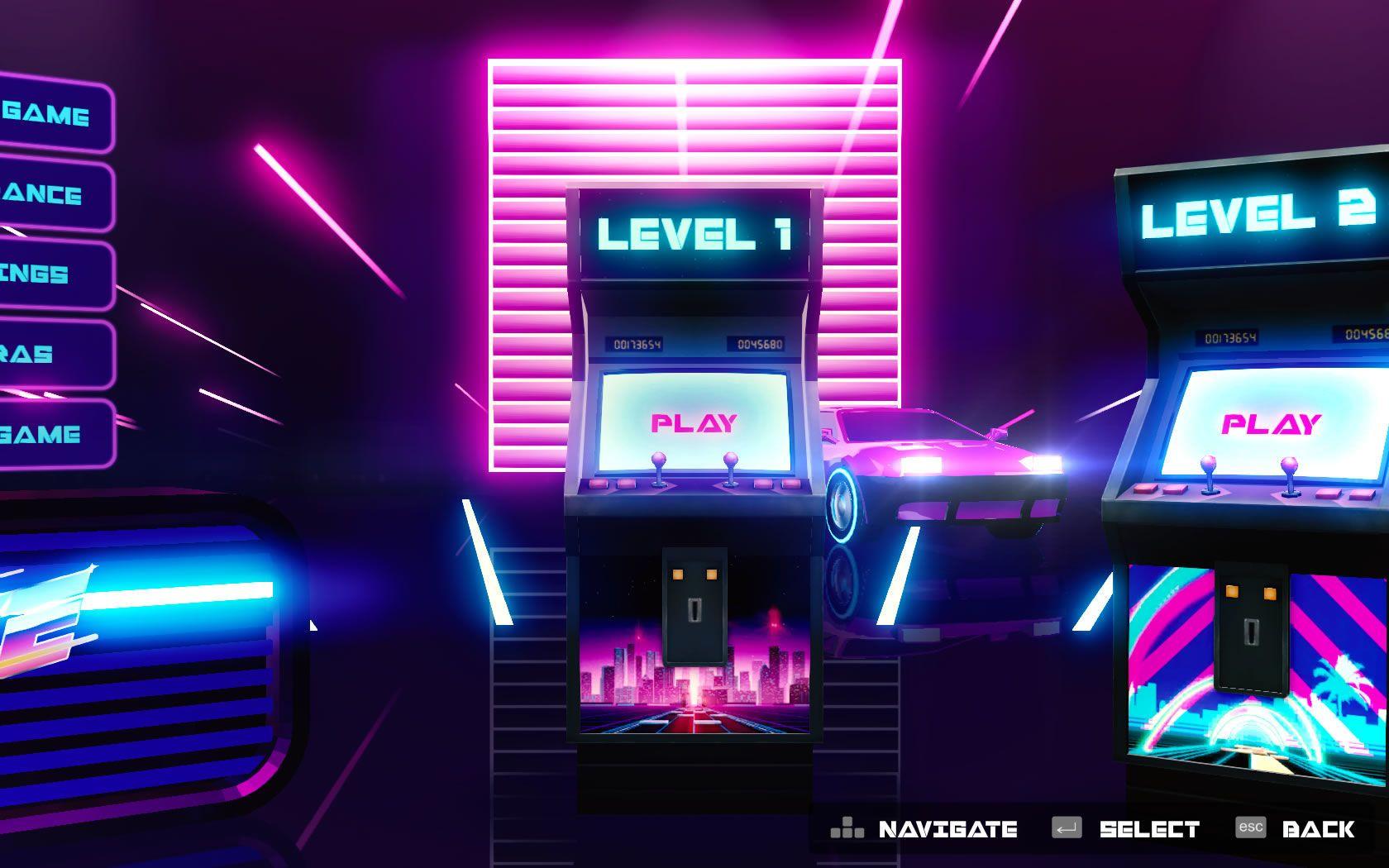 Neon Arcade Wallpapers - Top Free Neon Arcade Backgrounds - WallpaperAccess