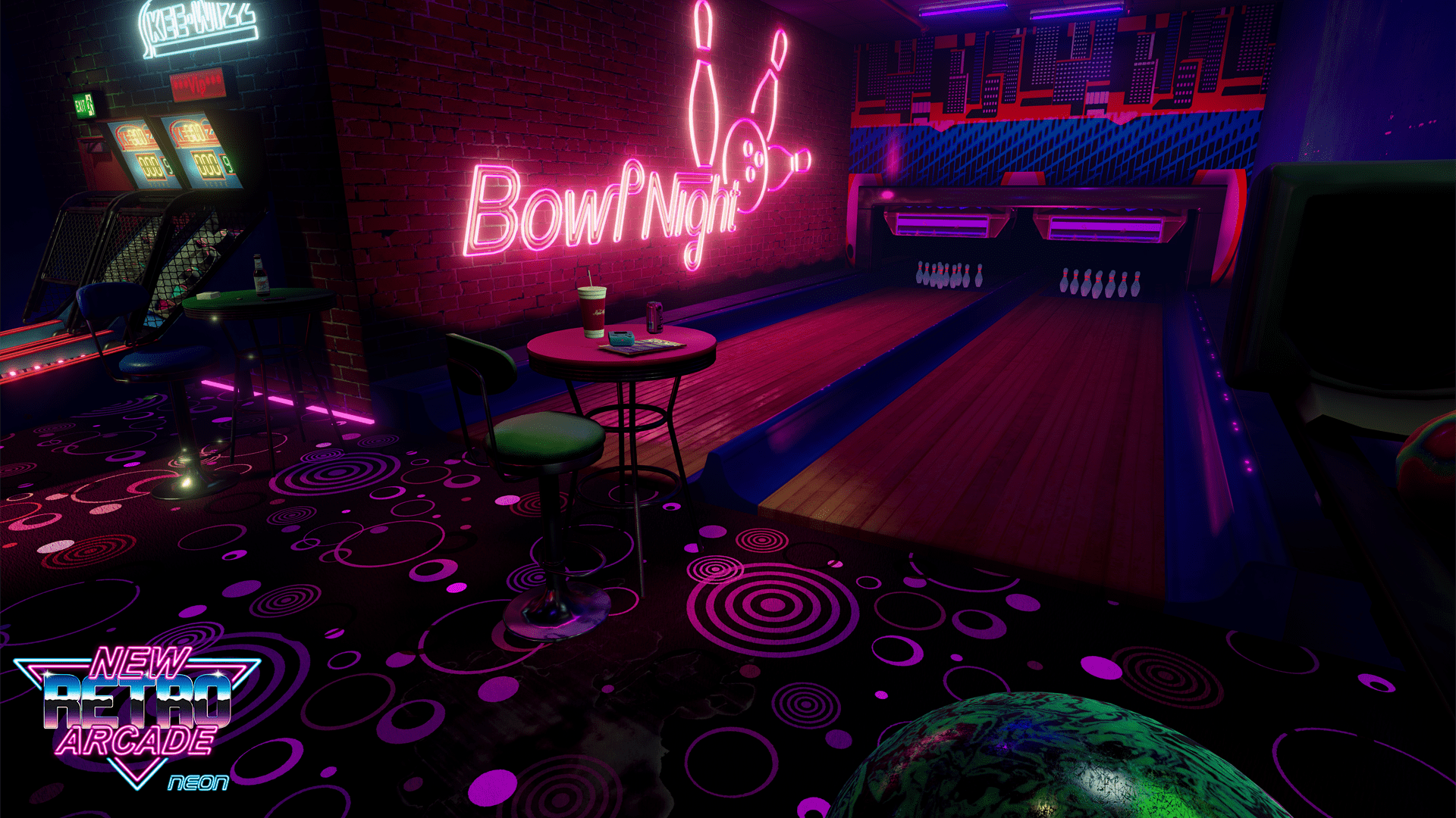 Neon Arcade Wallpapers - Top Free Neon Arcade Backgrounds - WallpaperAccess