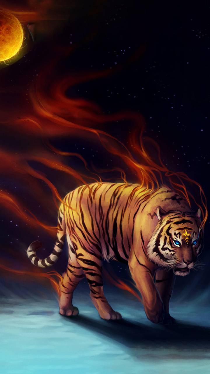 Flaming Tiger Wallpapers - Top Free Flaming Tiger Backgrounds ...