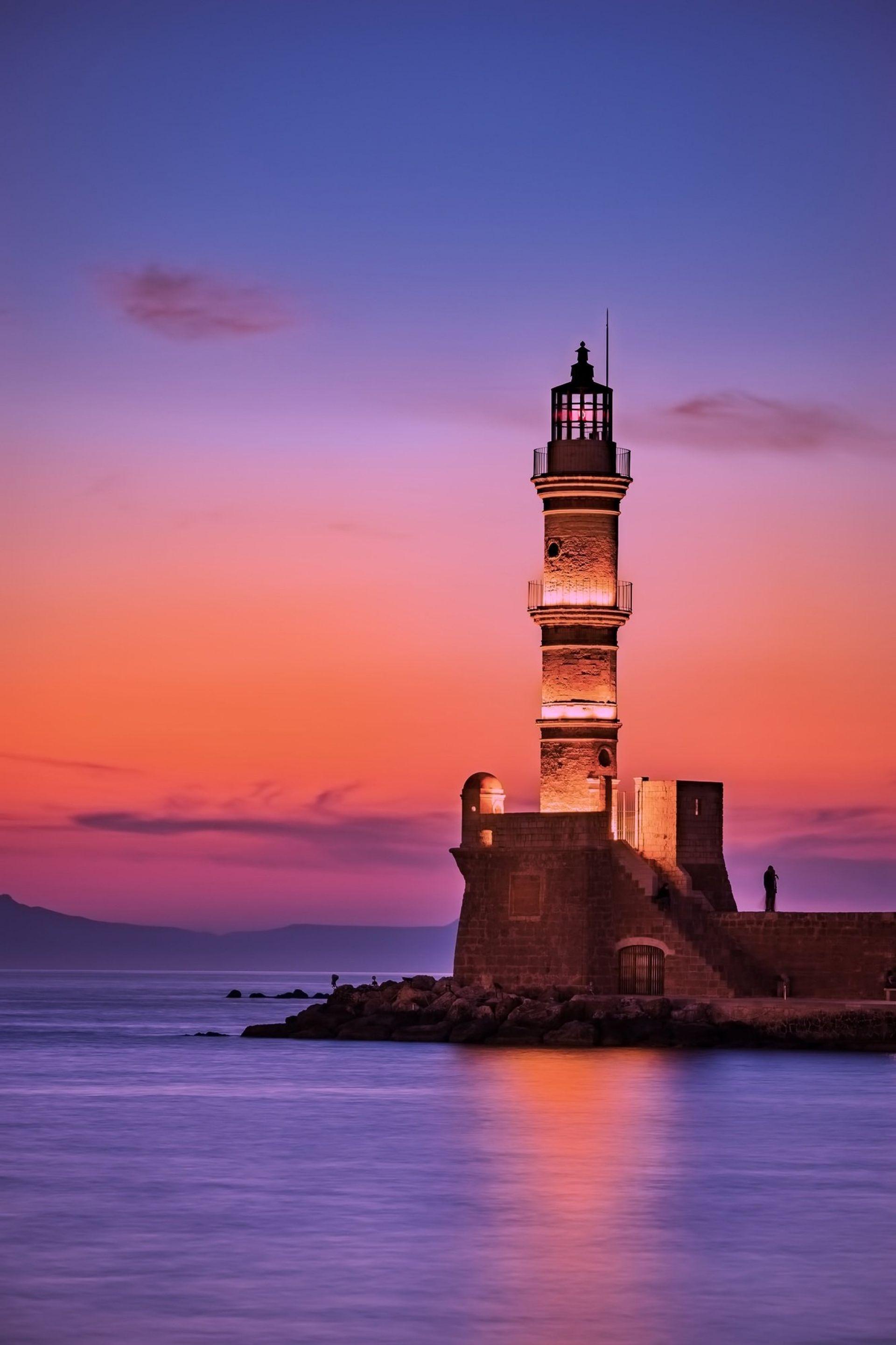 Lighthouse Sunset Wallpapers - Top Free Lighthouse Sunset Backgrounds ...