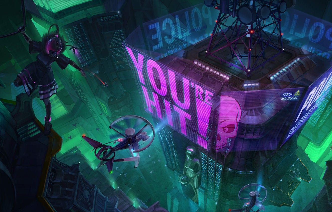 Neon Sci Fi Wallpapers - Top Free Neon Sci Fi Backgrounds - WallpaperAccess