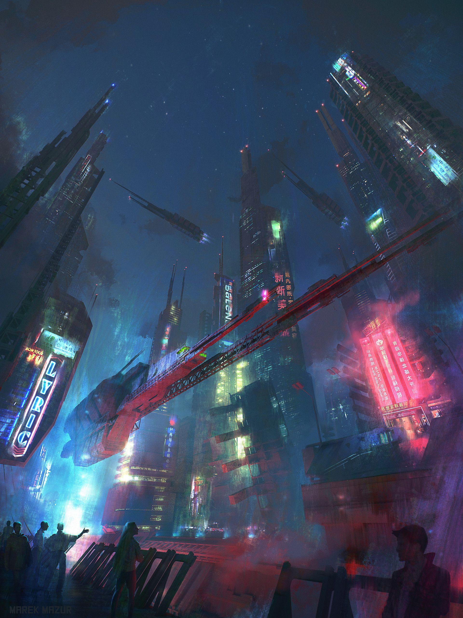 Neon Sci Fi Wallpapers - Top Free Neon Sci Fi Backgrounds - WallpaperAccess