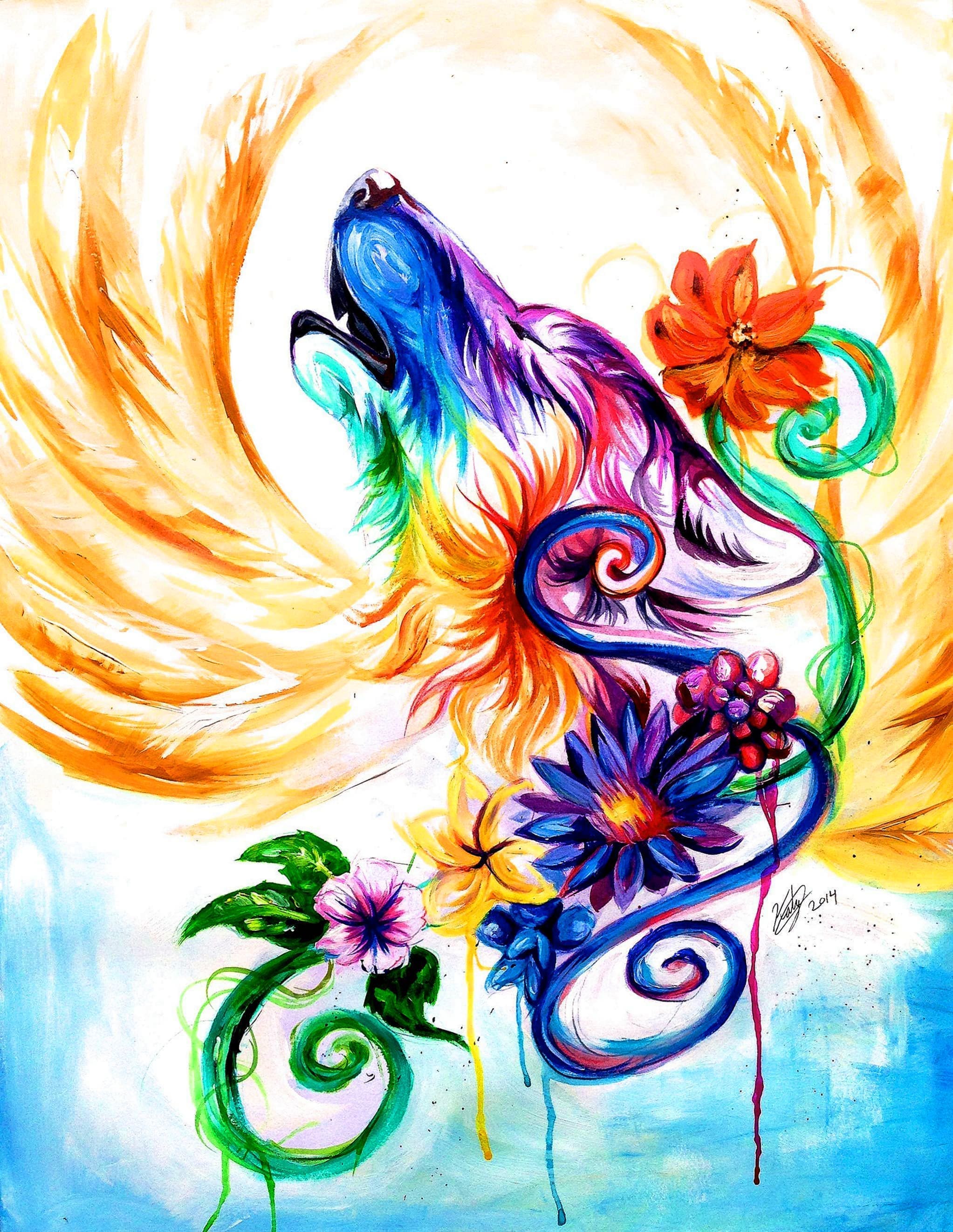 Colorful Fox Wallpapers - Top Free Colorful Fox Backgrounds ...