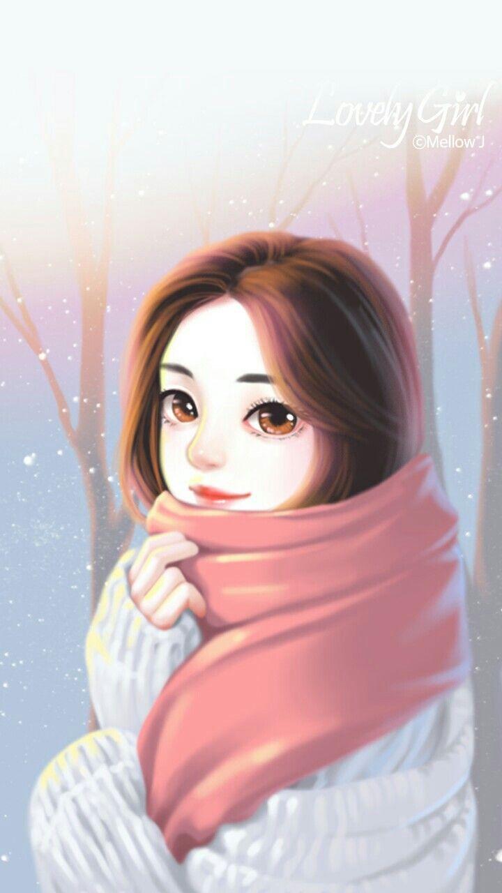 Beautiful Girl Cartoon Wallpapers - Top Free Beautiful Girl Cartoon ...