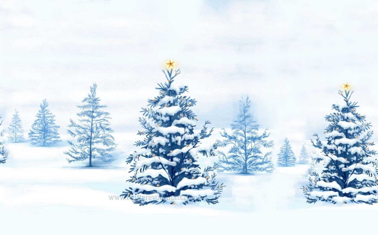Snowy Christmas Tree Wallpapers - Top Free Snowy Christmas Tree ...