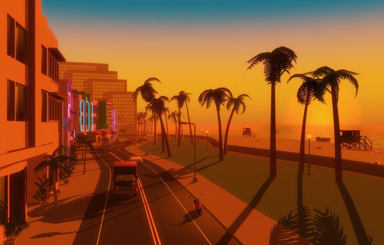 Miami Beach Sunset Wallpapers - Top Free Miami Beach Sunset Backgrounds ...