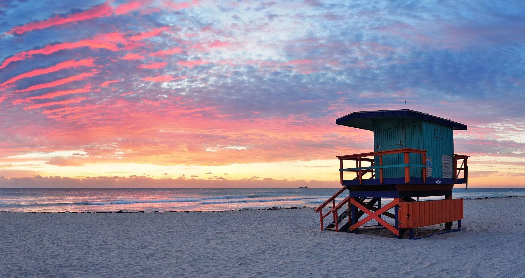 Miami Beach Sunset Wallpapers - Top Free Miami Beach Sunset Backgrounds ...