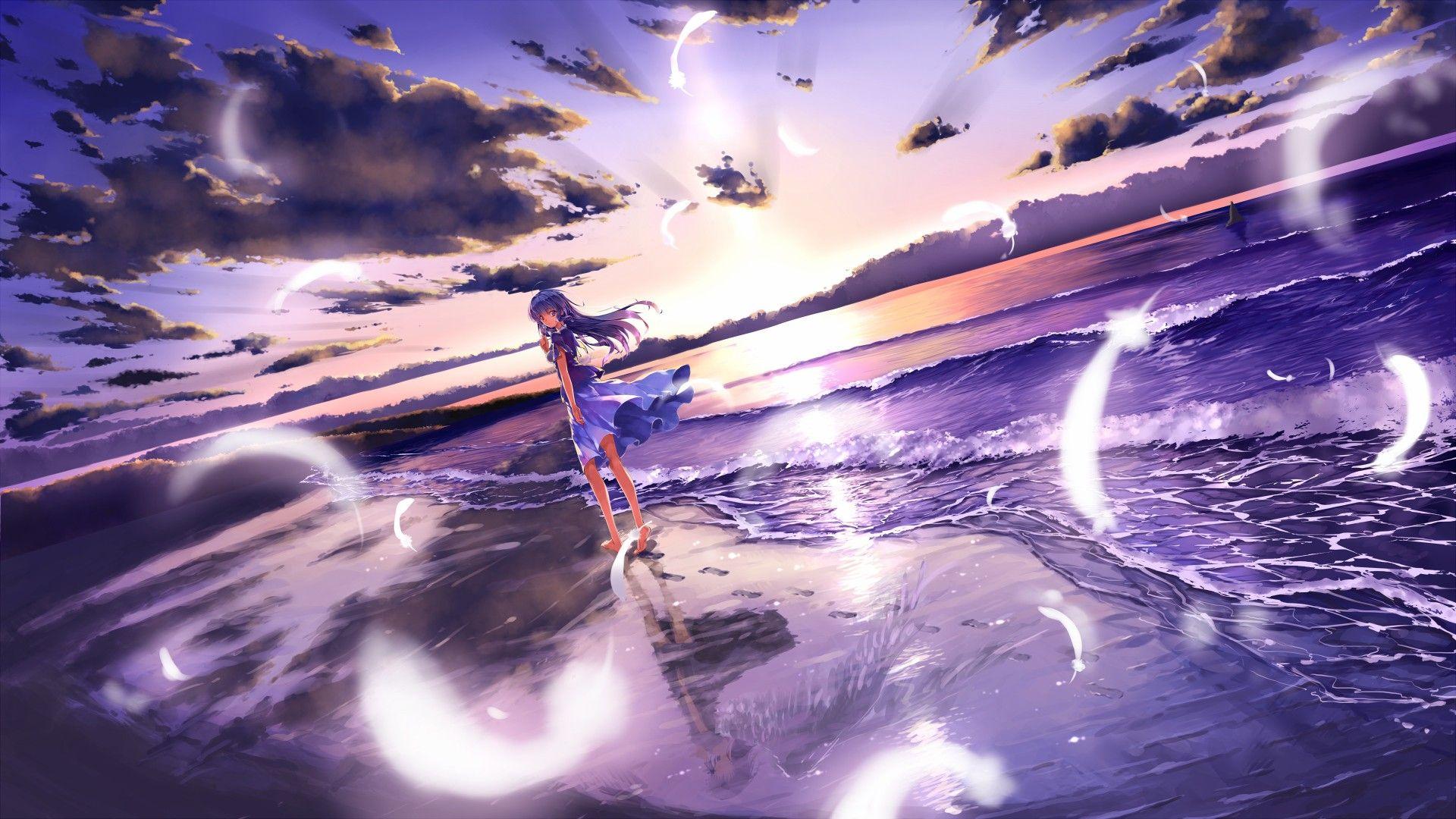 Anime Summer Beach Wallpapers - Top Free Anime Summer Beach Backgrounds ...
