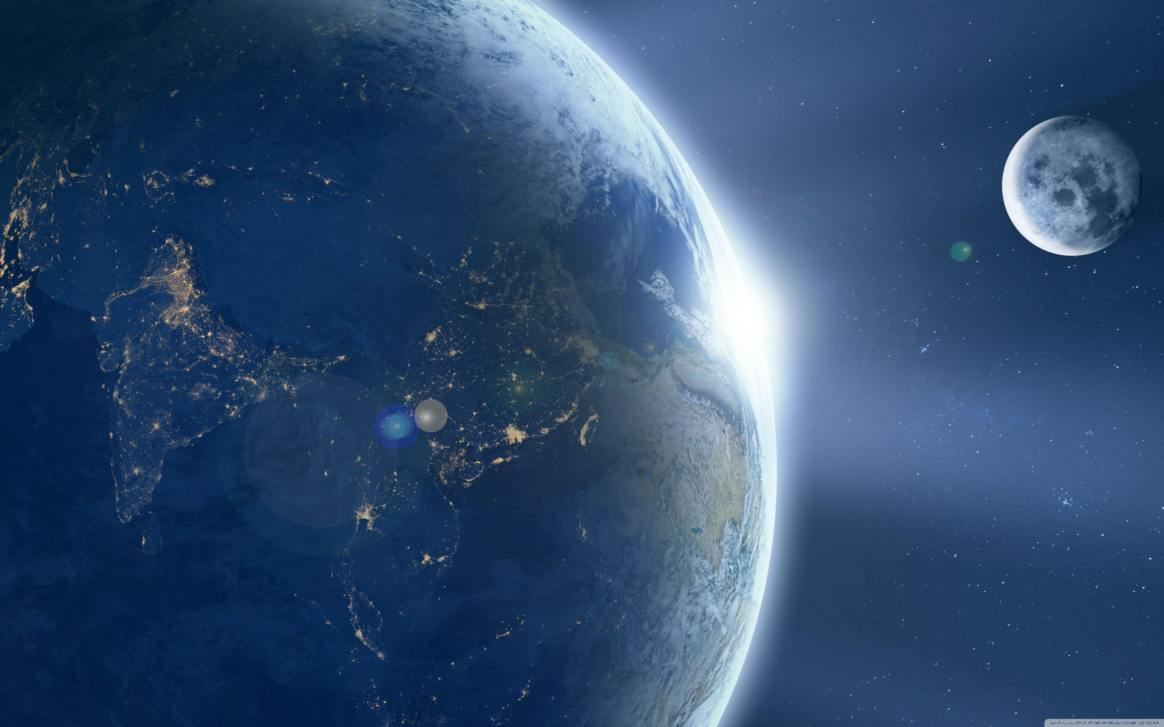 Earth Moon Wallpapers - Top Free Earth Moon Backgrounds - WallpaperAccess