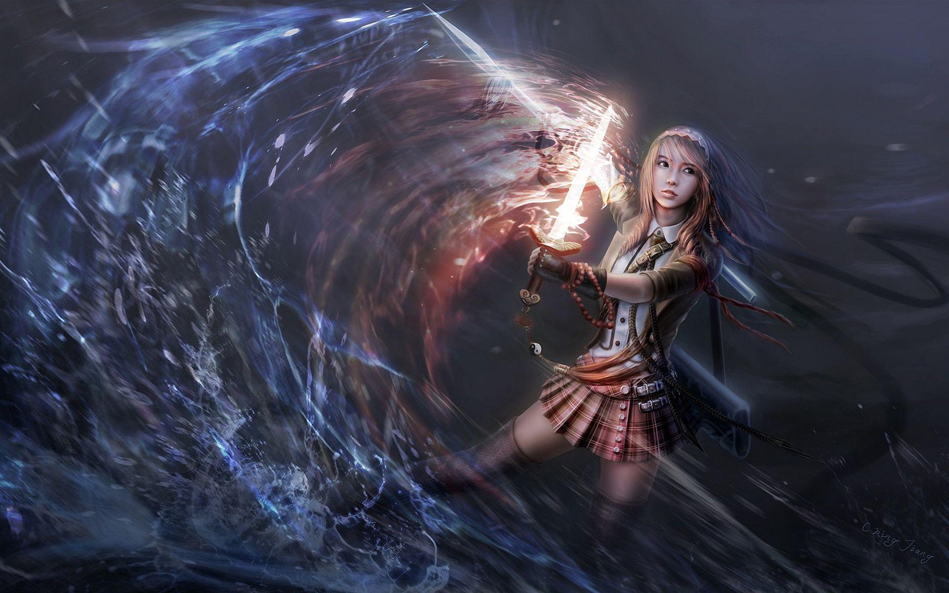 Sword Girl Wallpapers - Top Free Sword Girl Backgrounds - WallpaperAccess