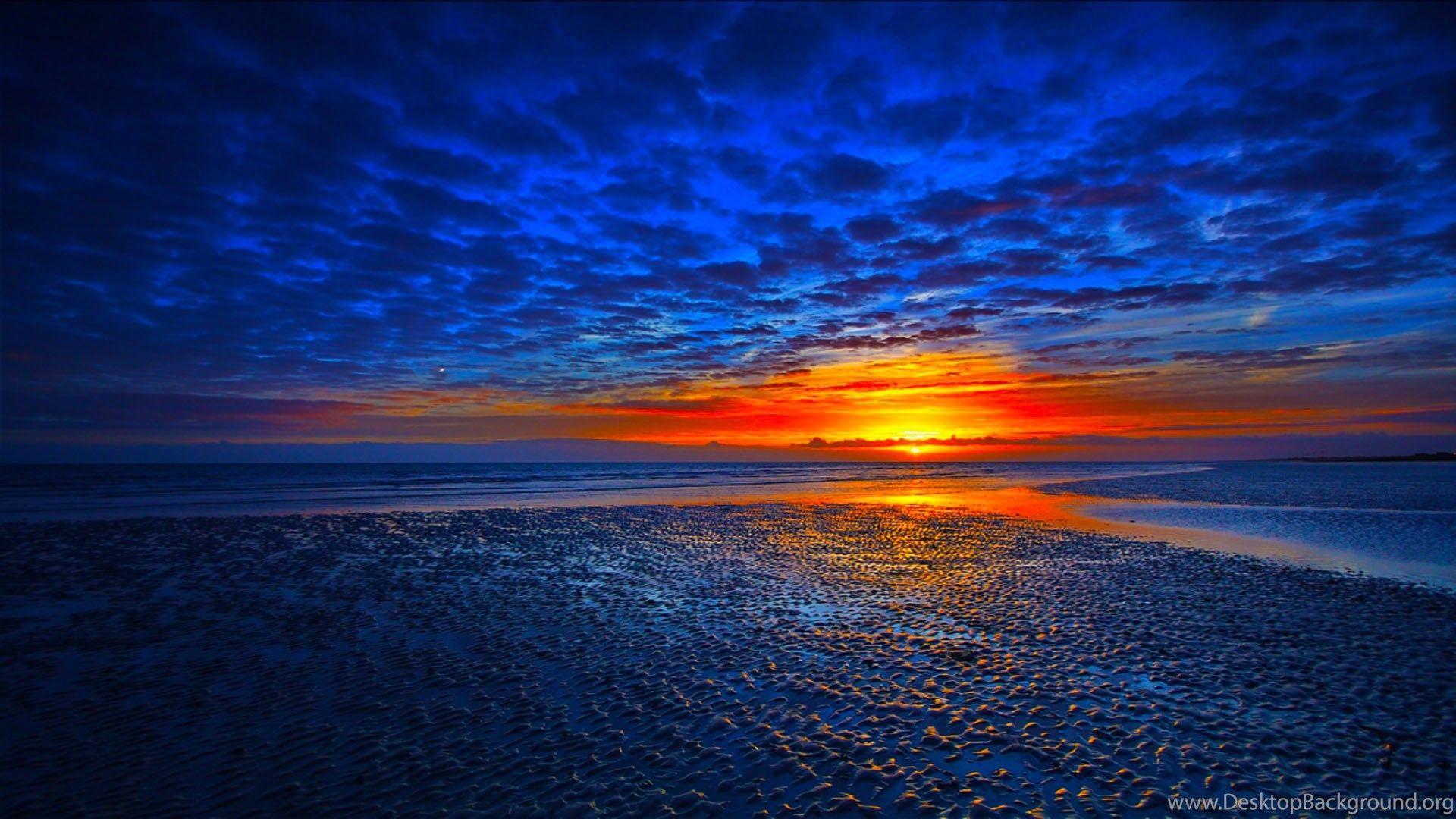 Blue Beach Sunset Wallpapers - Top Free Blue Beach Sunset Backgrounds ...