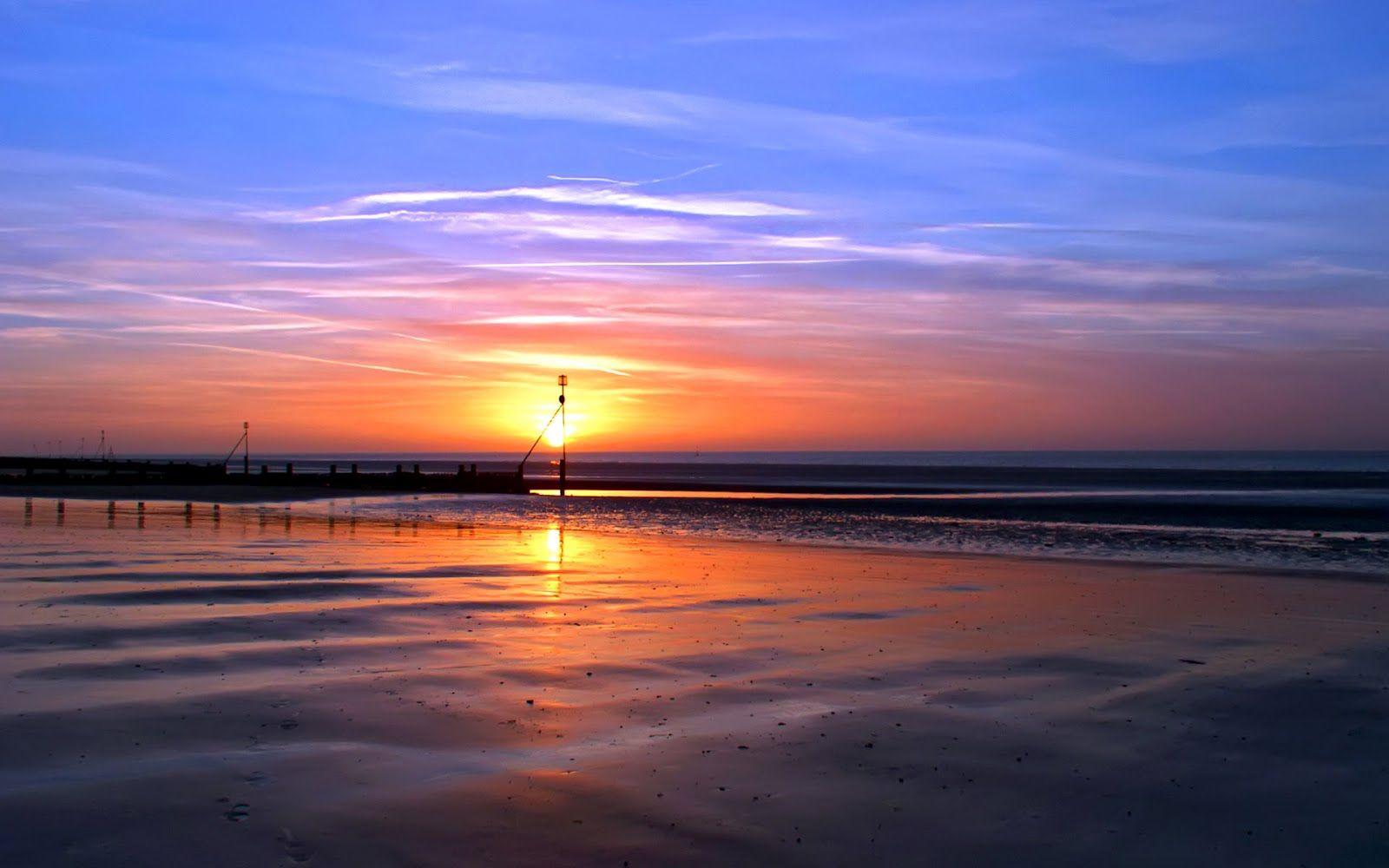 Blue Beach Sunset Wallpapers - Top Free Blue Beach Sunset Backgrounds ...
