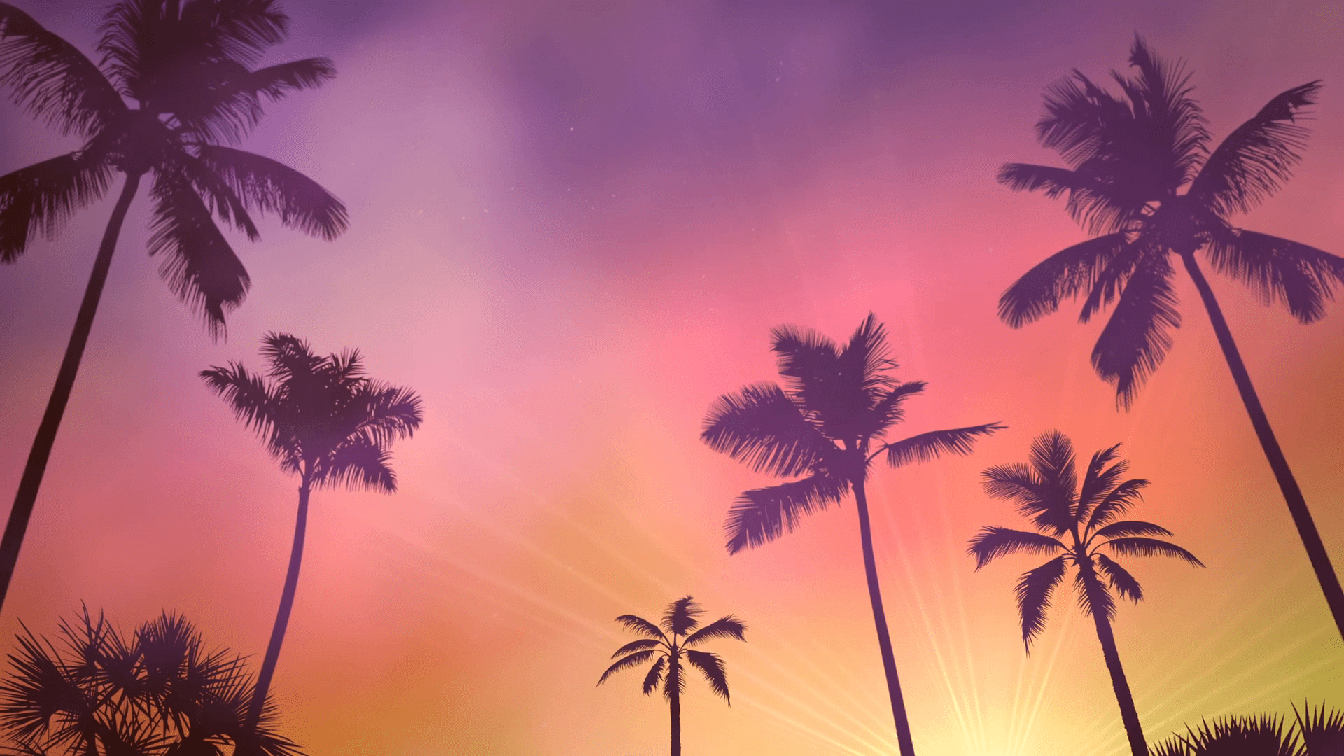 80s Palm Tree Sunset Wallpapers - Top Free 80s Palm Tree Sunset ...