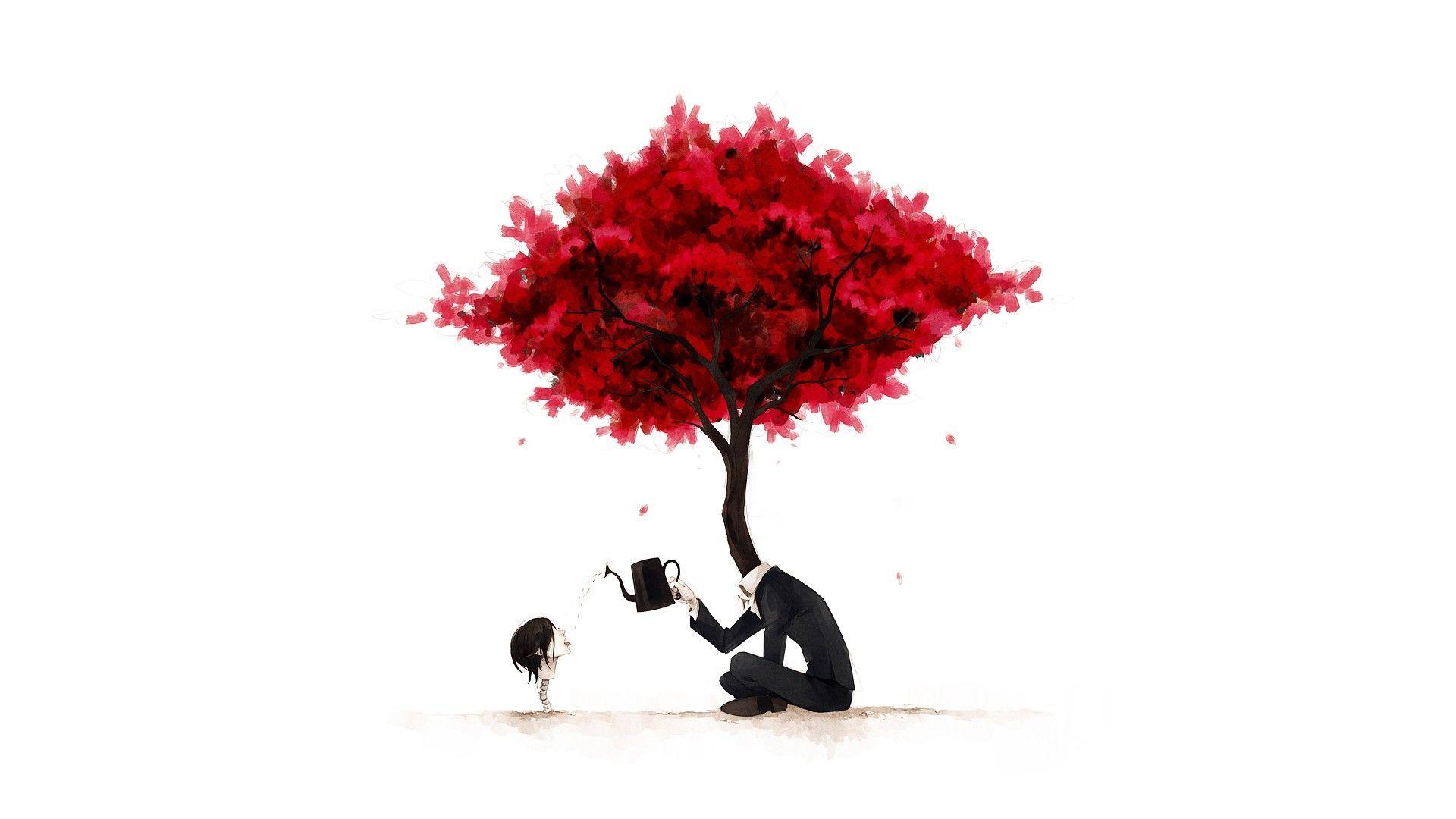 Red Tree 1920X1080 Wallpapers - Top Free Red Tree 1920X1080 Backgrounds ...