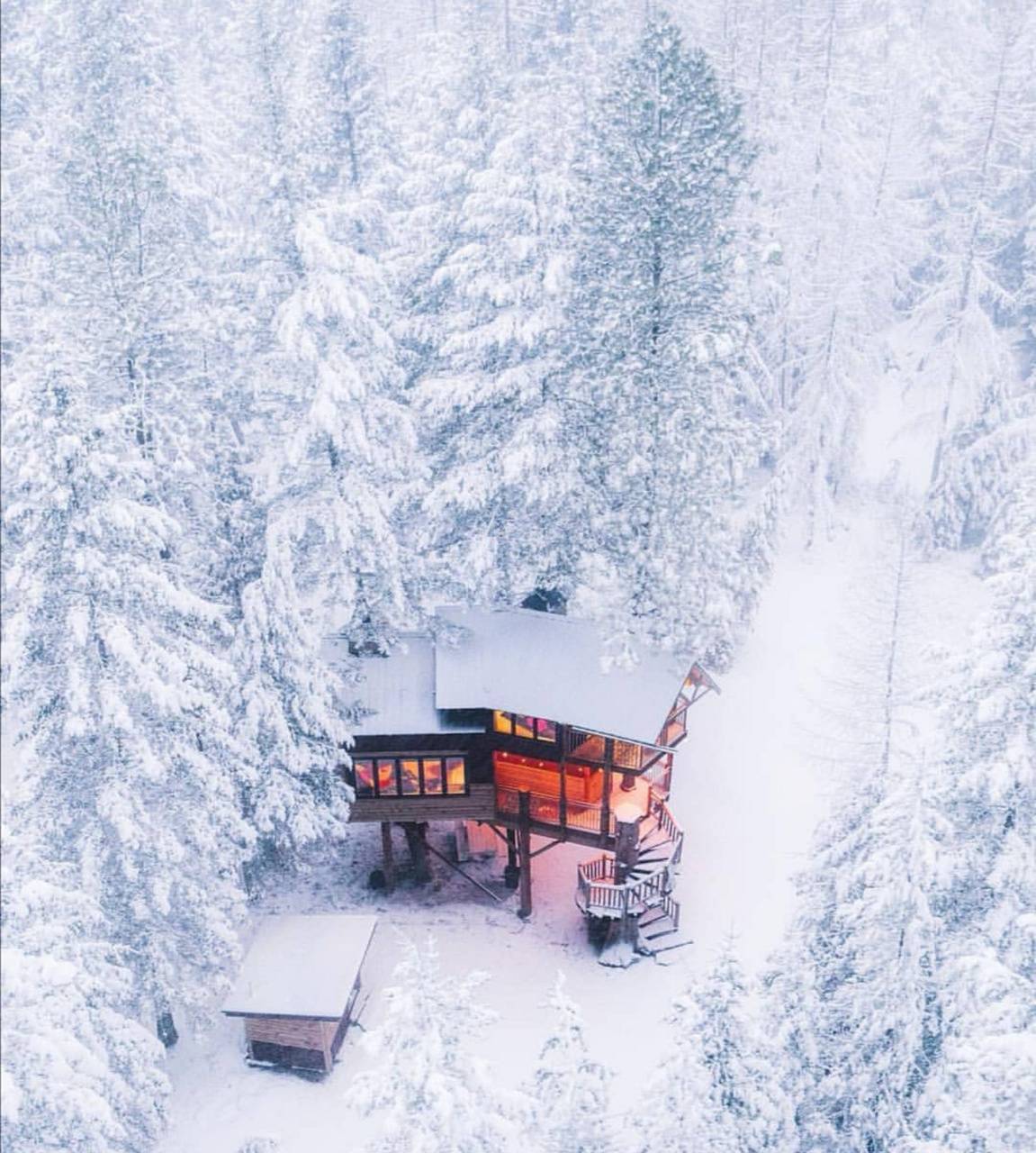 Beautiful Snowfall Wallpapers - Top Free Beautiful Snowfall Backgrounds ...