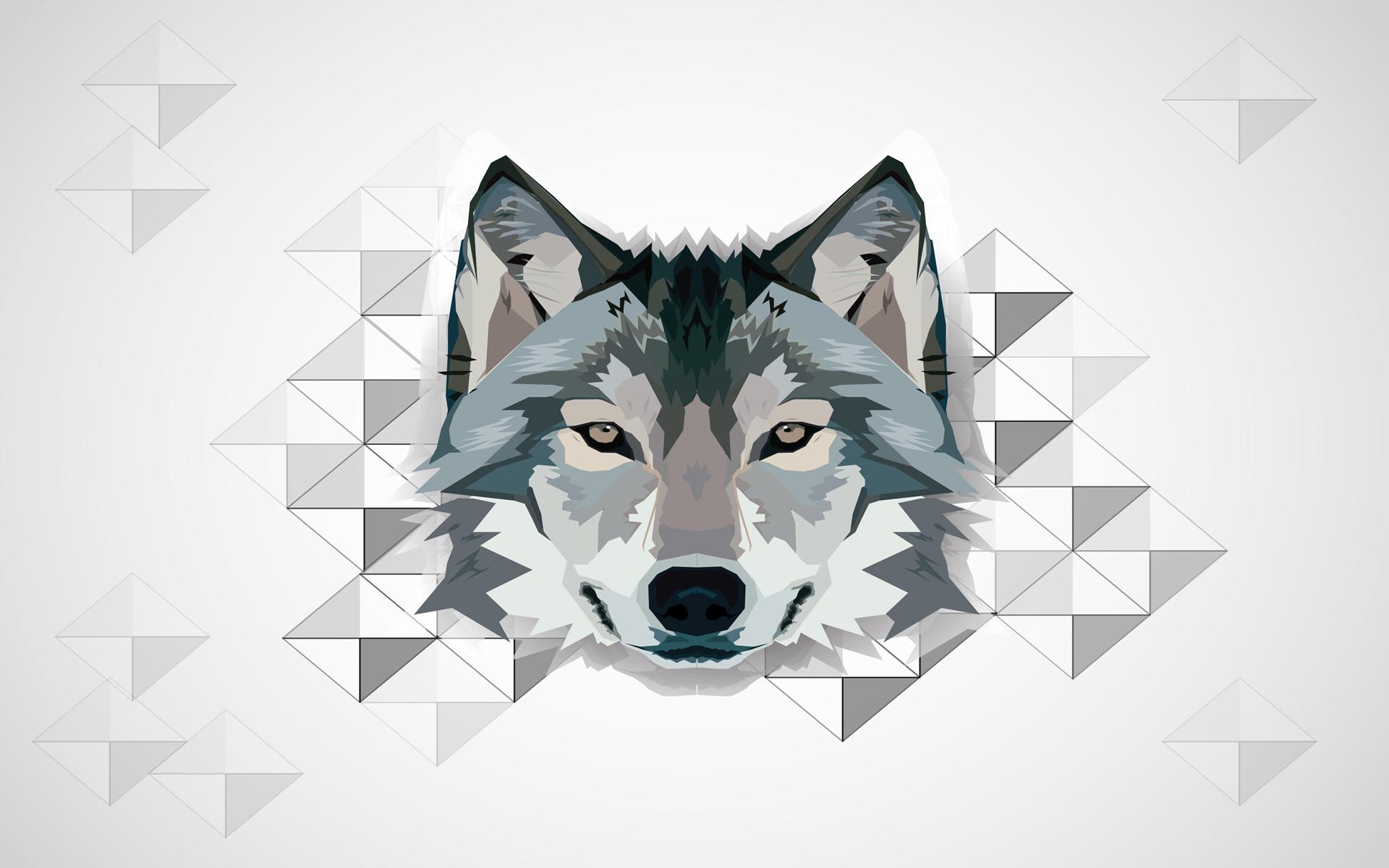 Polygon Wolf Wallpapers - Top Free Polygon Wolf Backgrounds ...