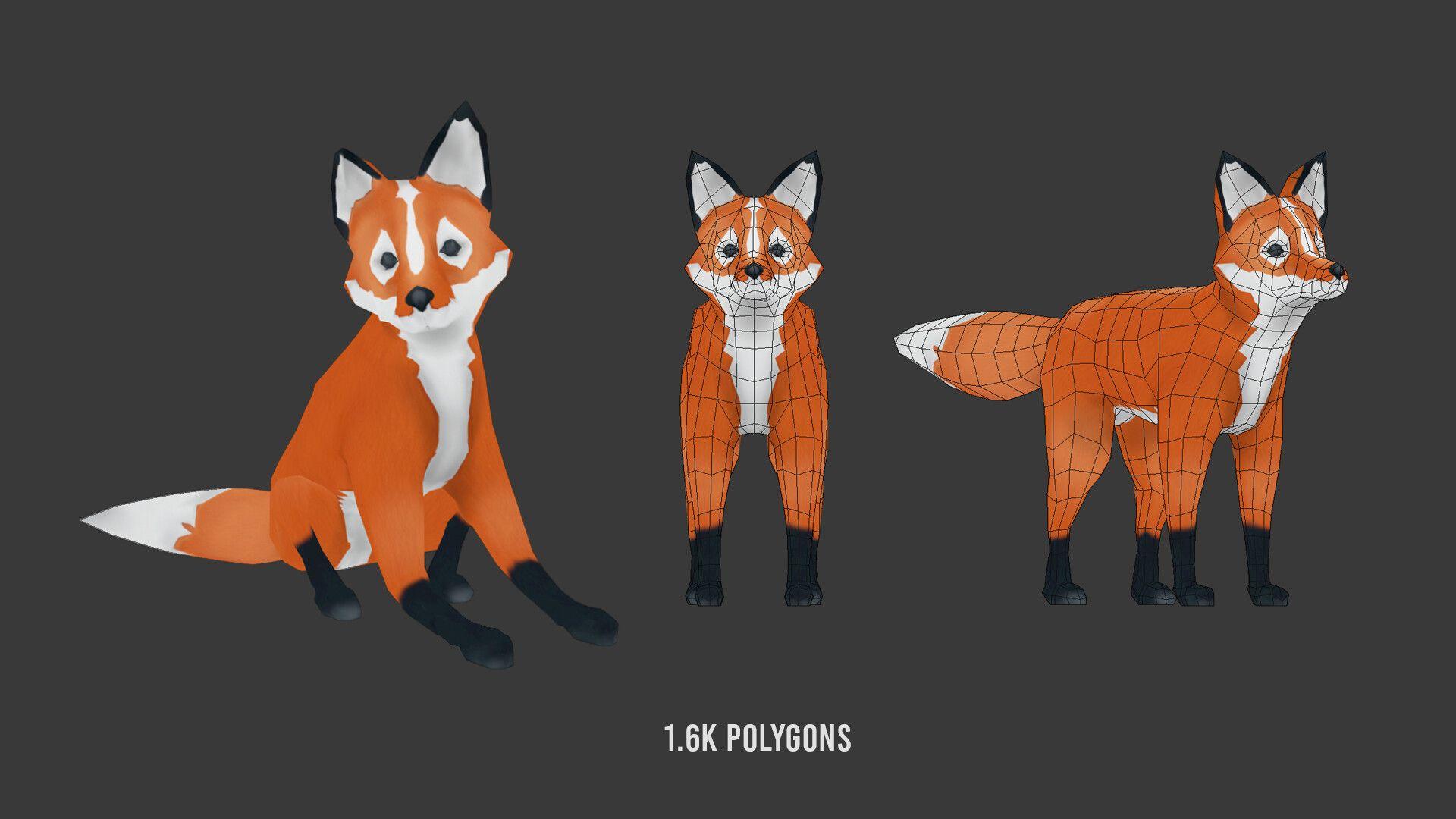 Polygon Fox Wallpapers - Top Free Polygon Fox Backgrounds - WallpaperAccess